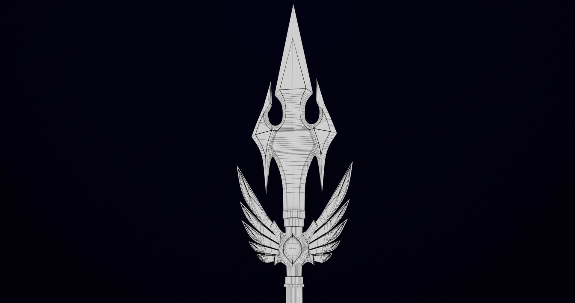 Fantasy Trident 05 - 3D Model by Eight Vertex