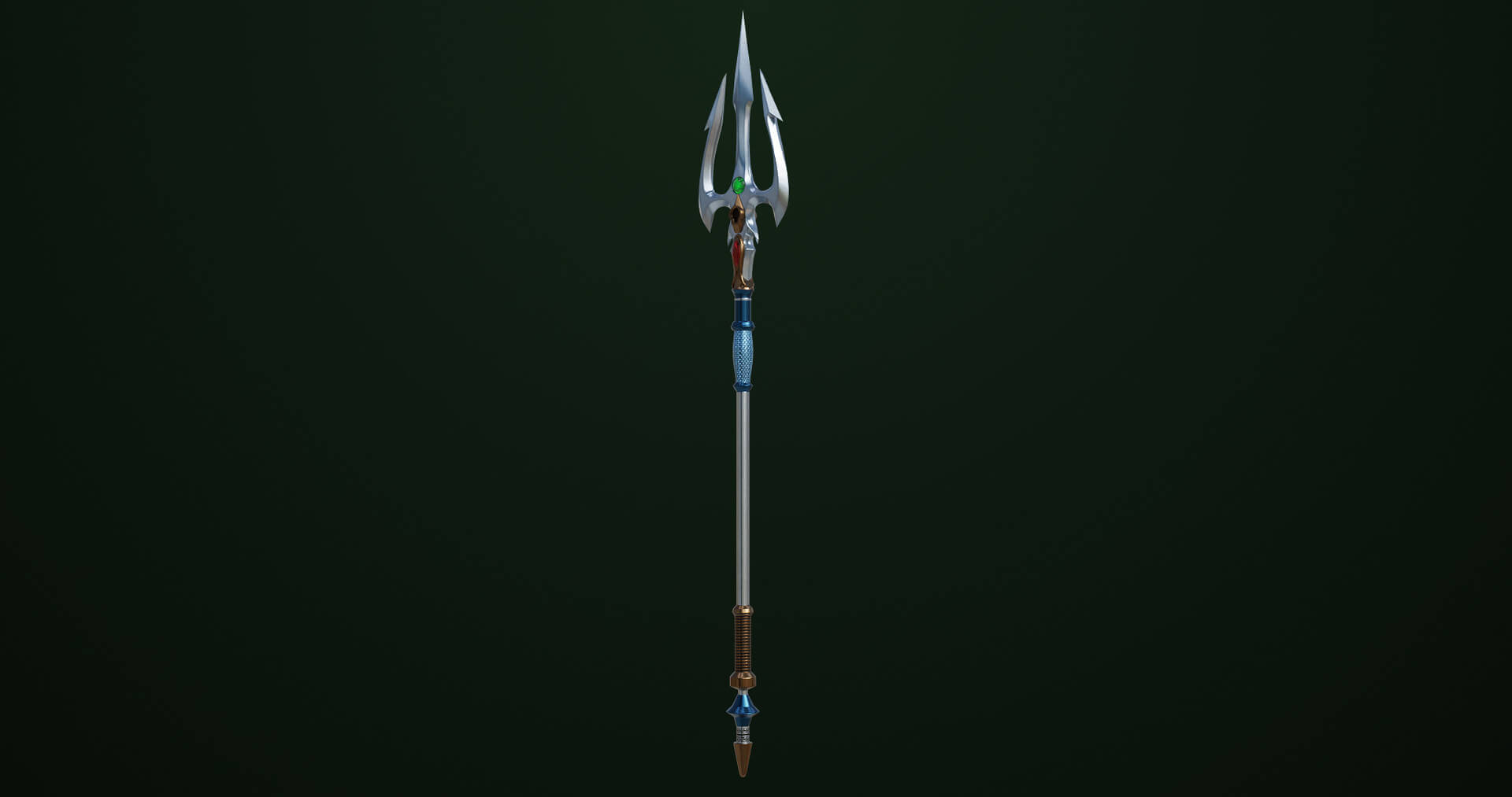 6 Fantasy Tridents Collection With PBR Unity UE Textures by Eight Vertex