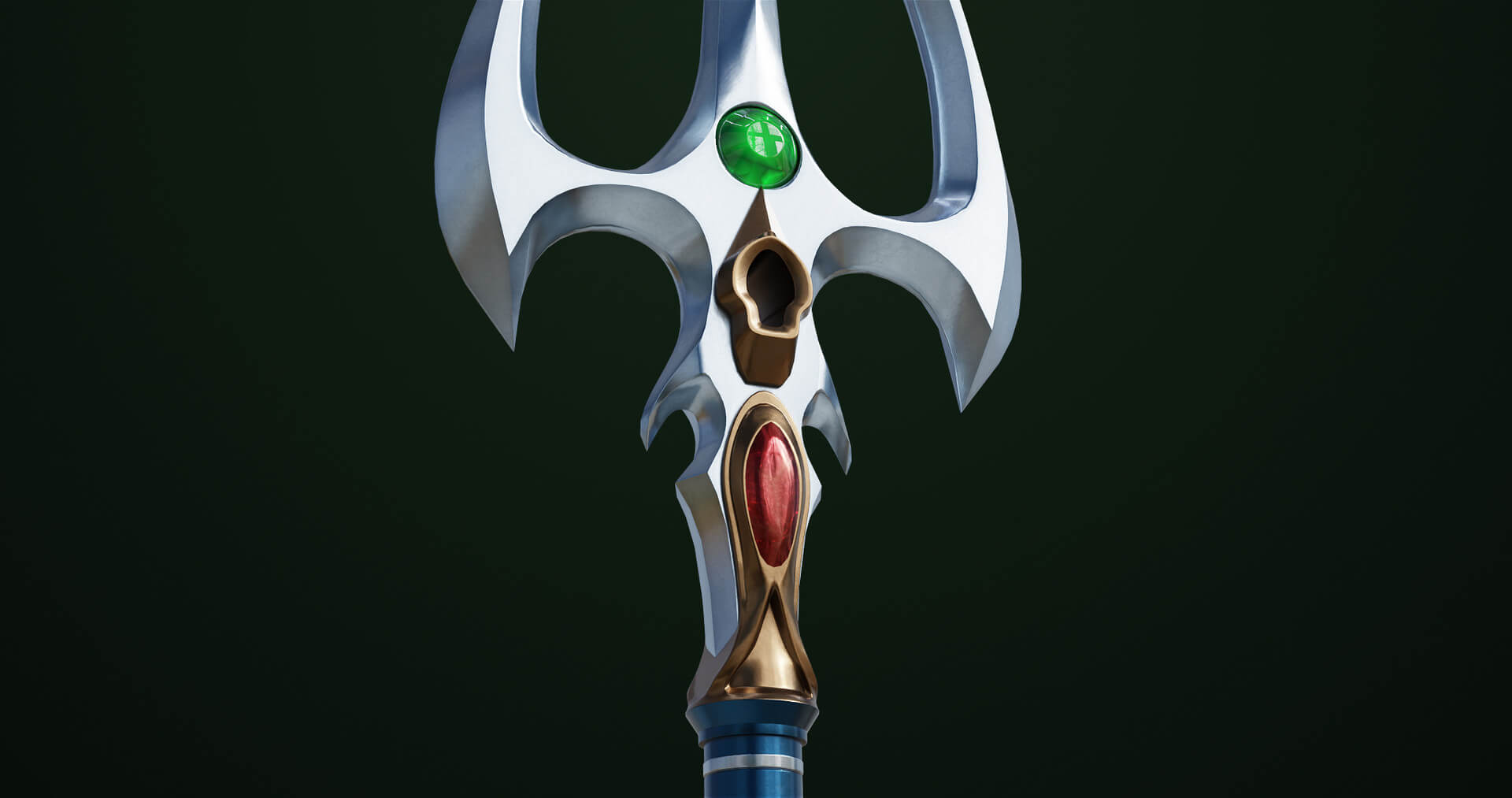 Fantasy Trident 06 - 3D Model by Eight Vertex