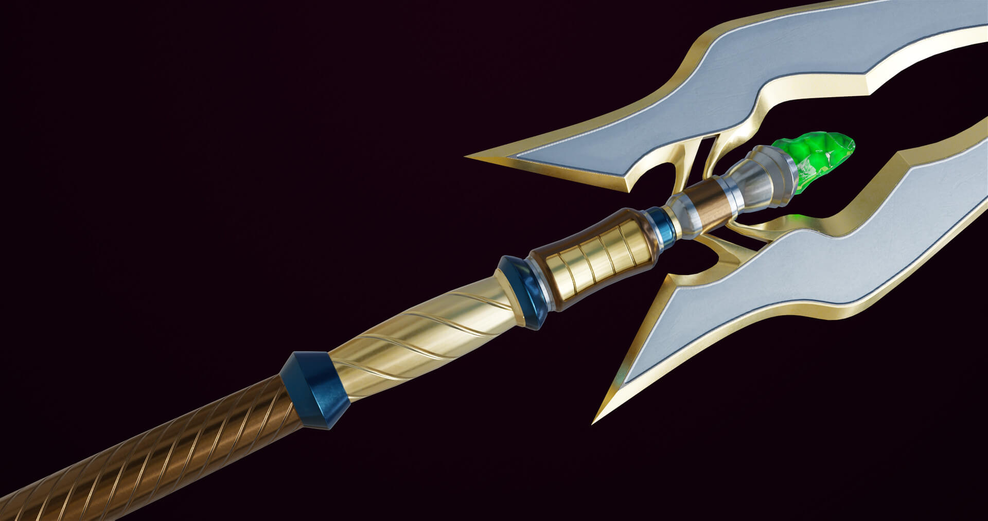 Fantasy Trident 07 - 3D Model by Eight Vertex