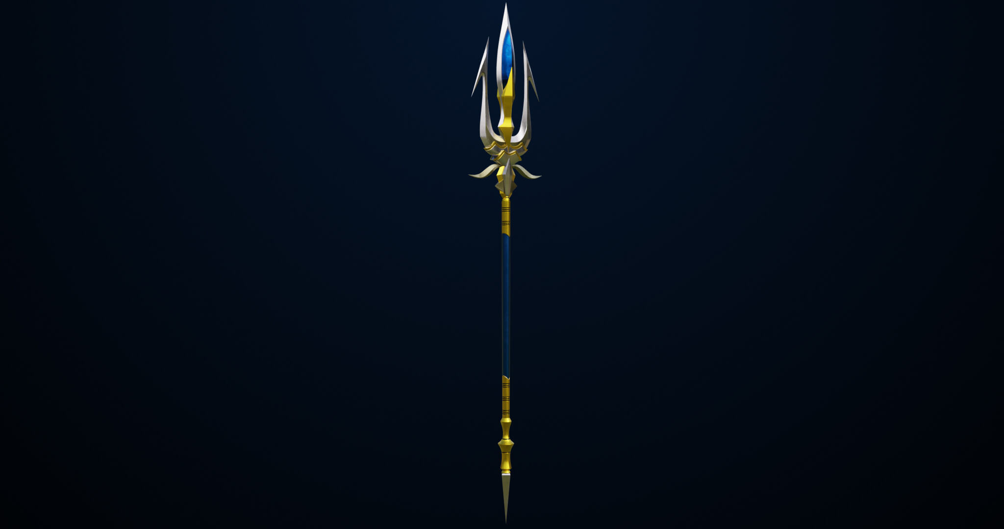 6 Fantasy Tridents Collection With PBR Unity UE Textures by Eight Vertex