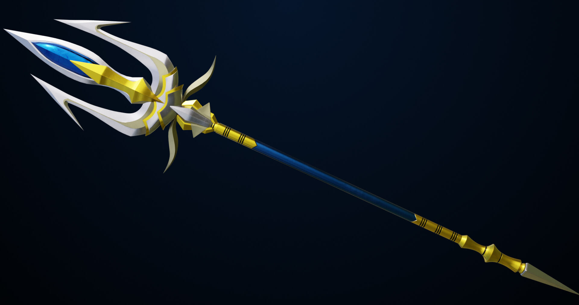 Fantasy Trident 04 - 3D Model by Eight Vertex