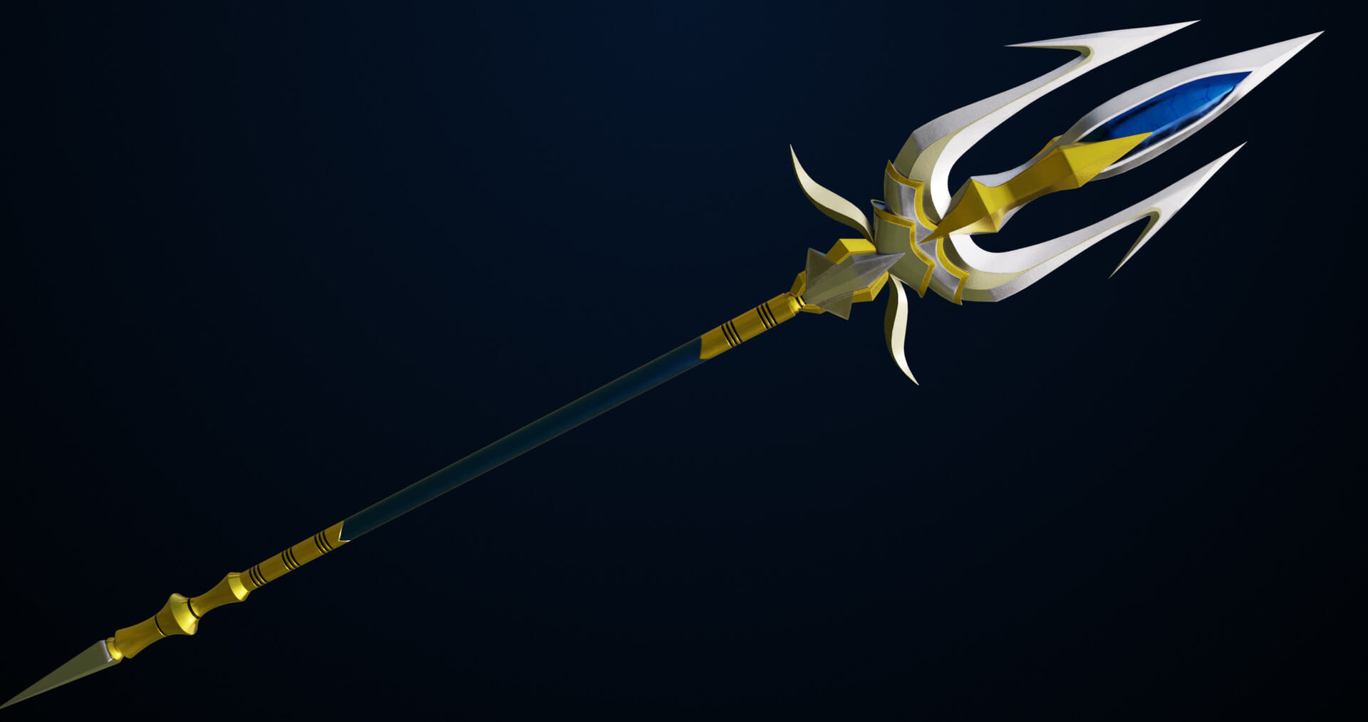 Fantasy Trident 04 - 3D Model by Eight Vertex