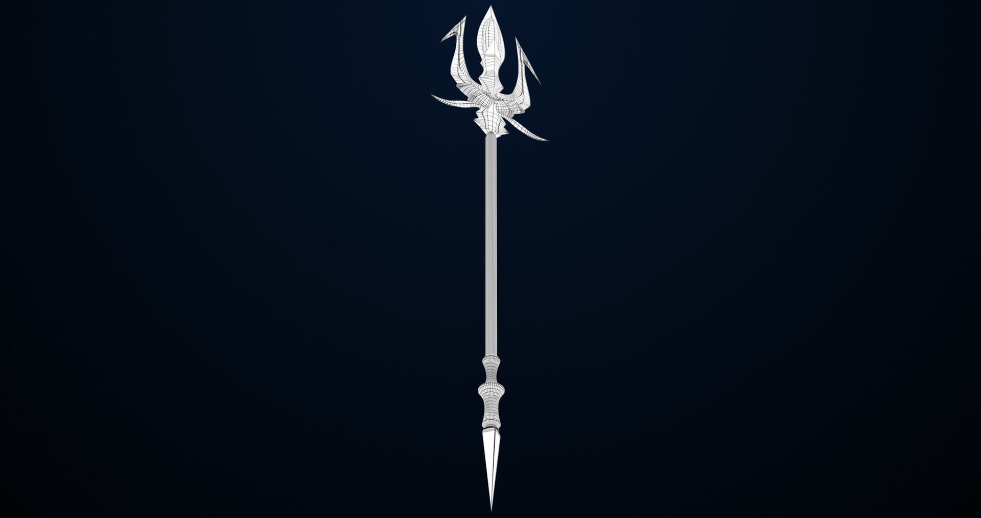 Fantasy Trident 04 - 3D Model by Eight Vertex
