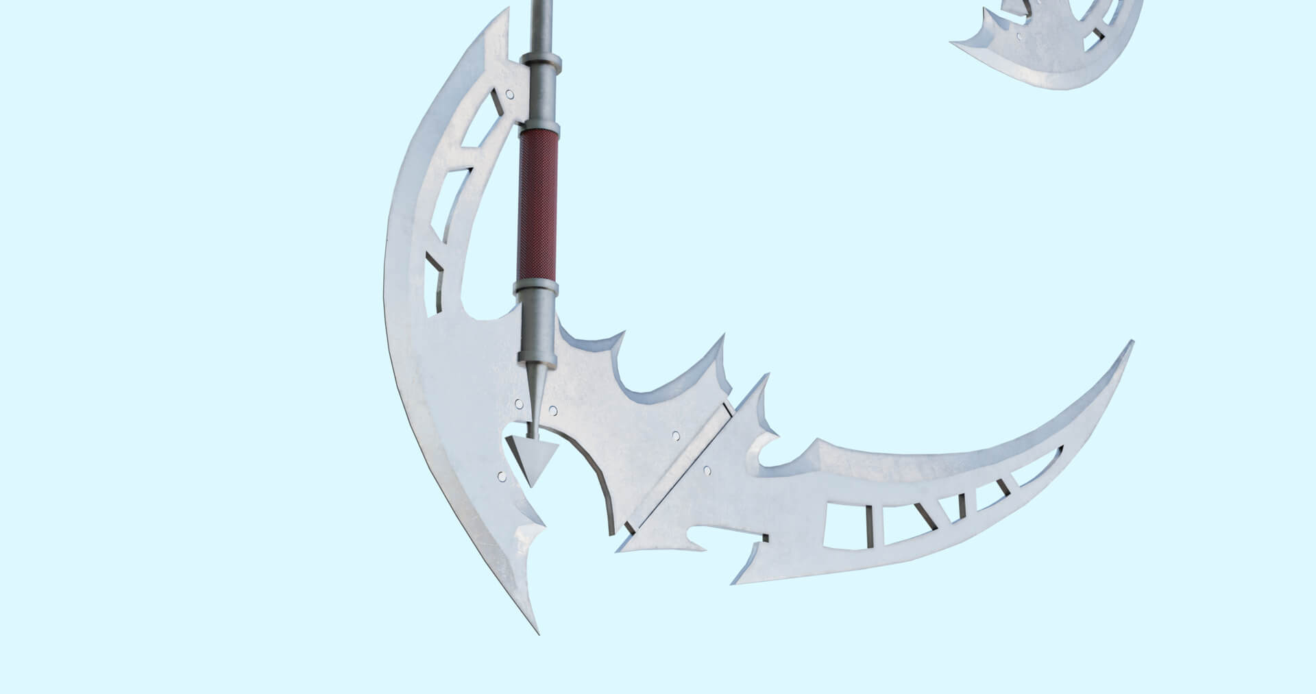 Flail Blade Weapon Game Ready PBR (Rope Version) - 3D Model by Eight Vertex