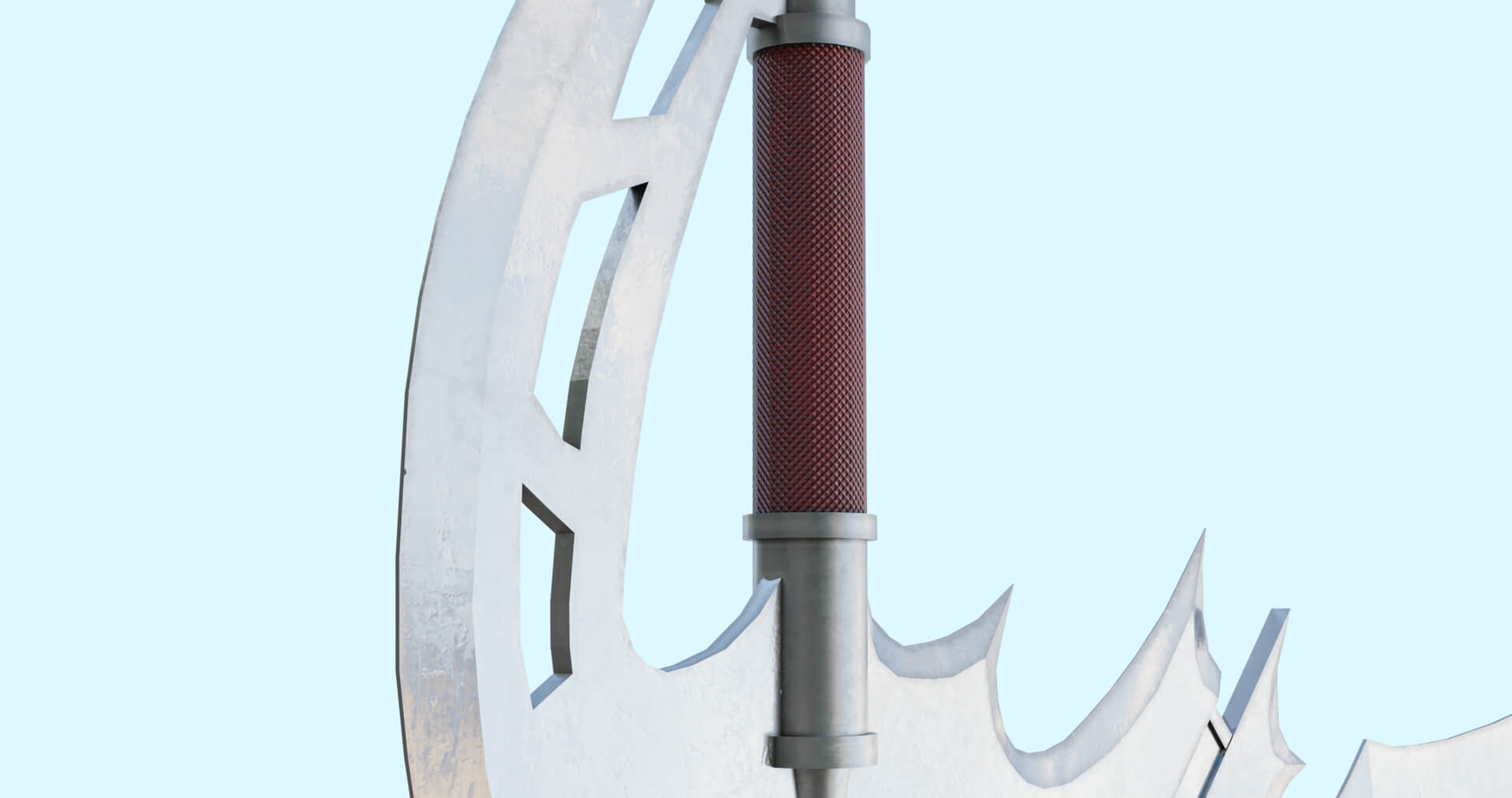 Flail Blade Weapon Game Ready PBR (Rope Version) - 3D Model by Eight Vertex