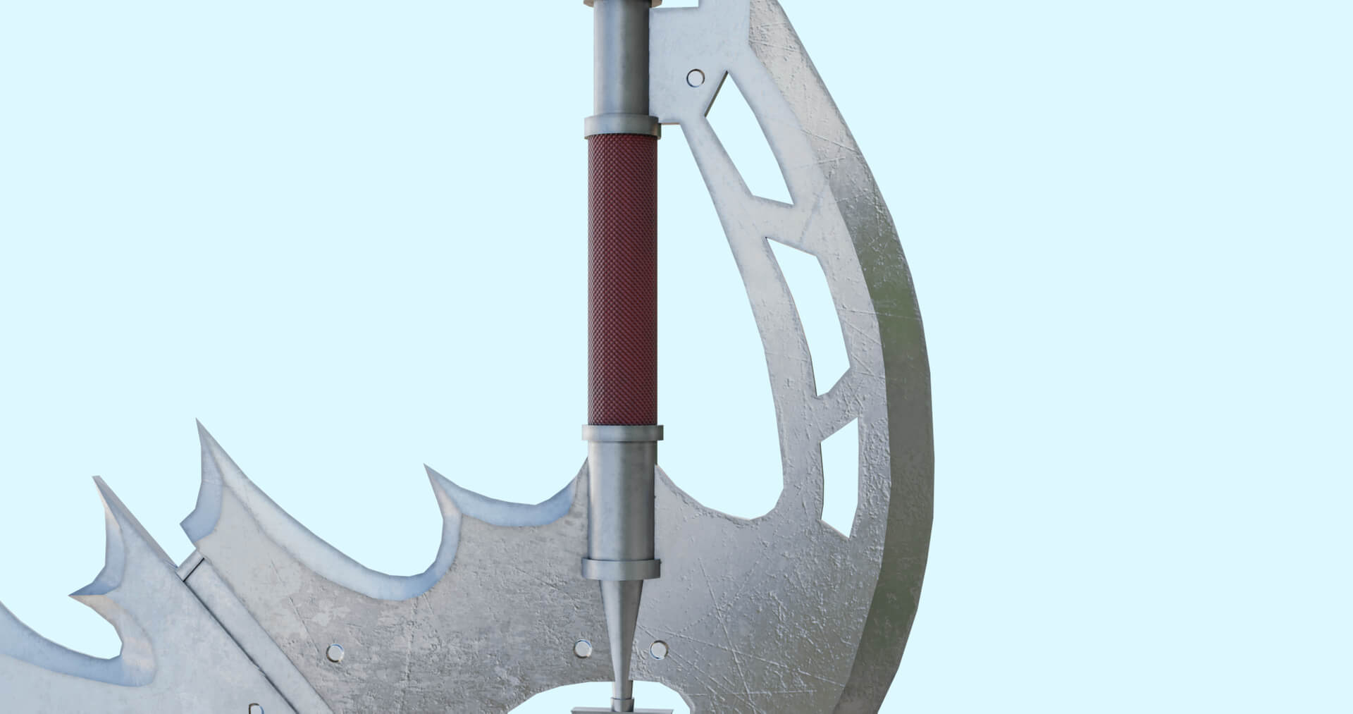 Flail Blade Weapon Game Ready PBR (Rope Version) - 3D Model by Eight Vertex