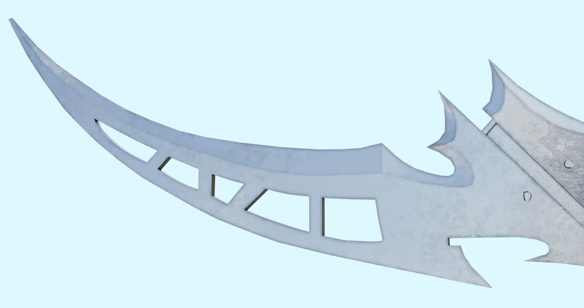 Flail Blade Weapon Game Ready PBR (Rope Version) - 3D Model by Eight Vertex