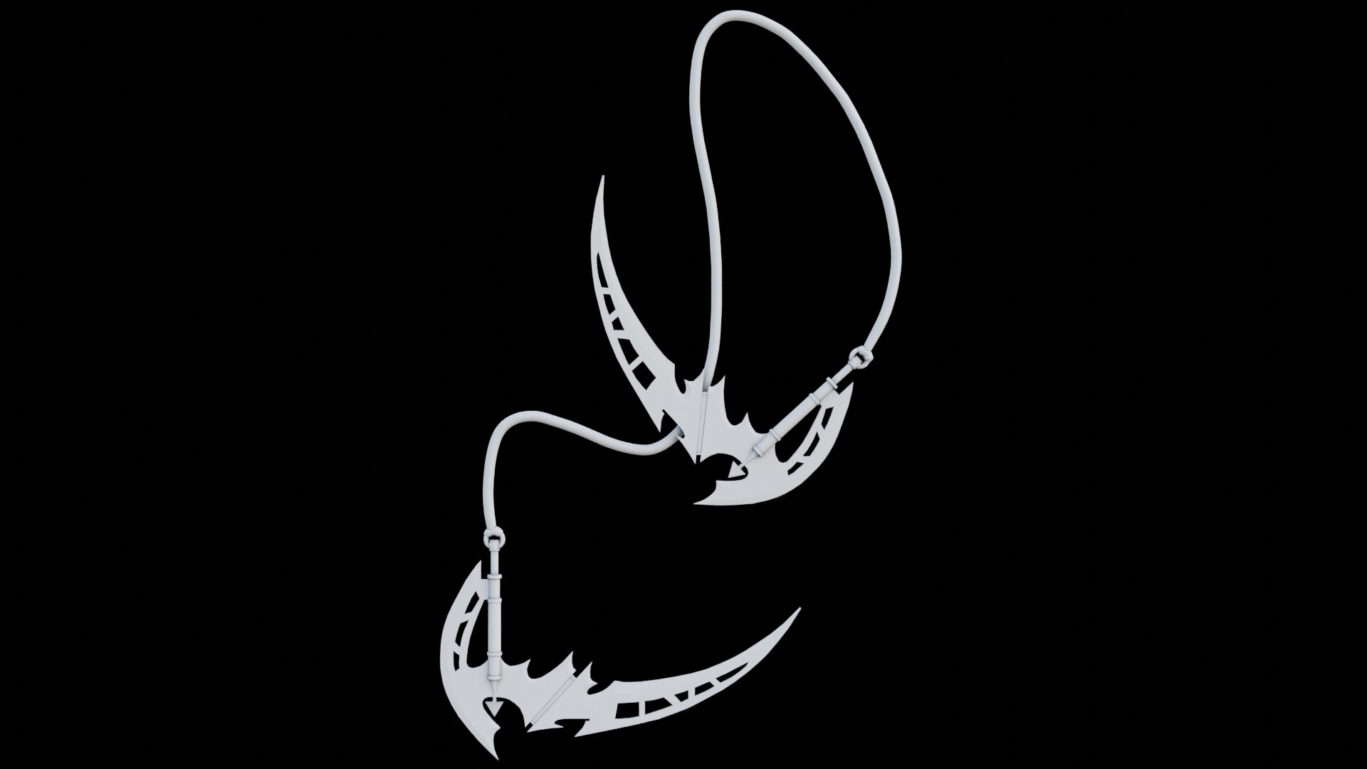 Flail Blade Weapon Game Ready PBR (Rope Version) - 3D Model by Eight Vertex