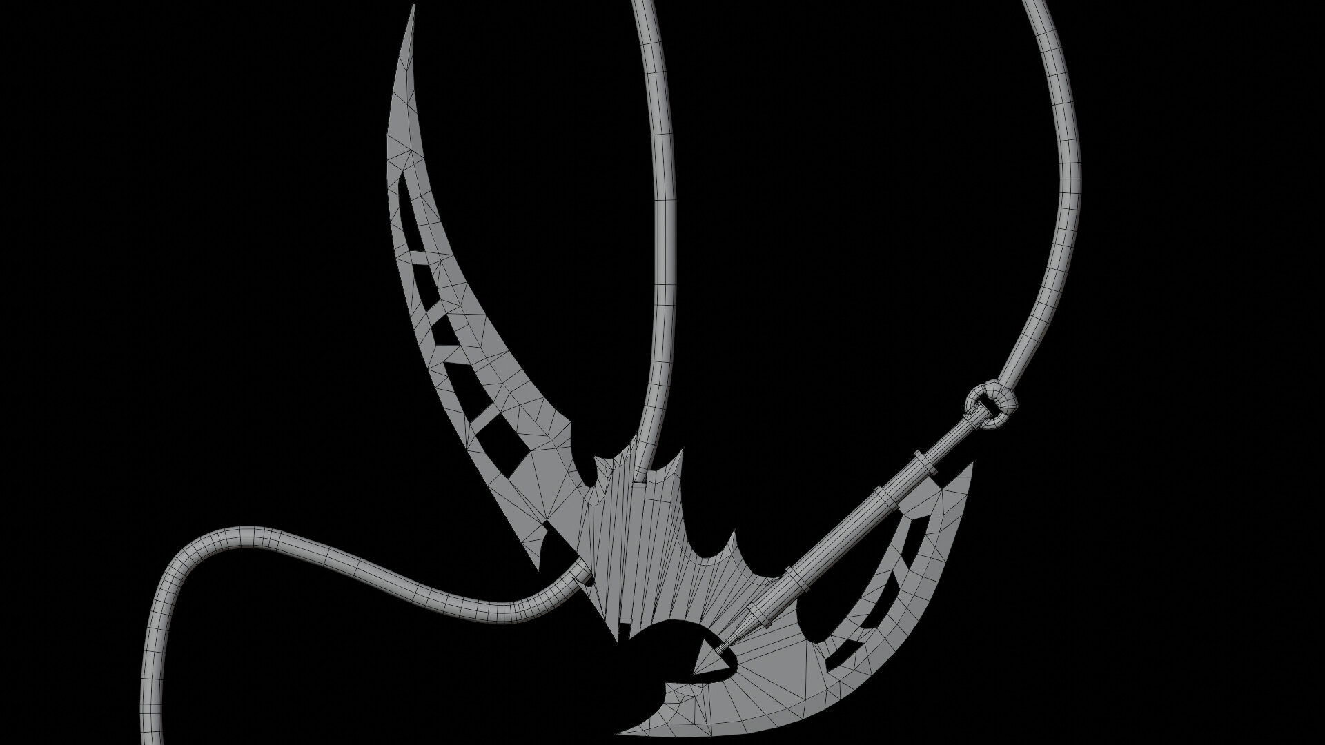 Flail Blade Weapon Game Ready PBR (Rope Version) - 3D Model by Eight Vertex