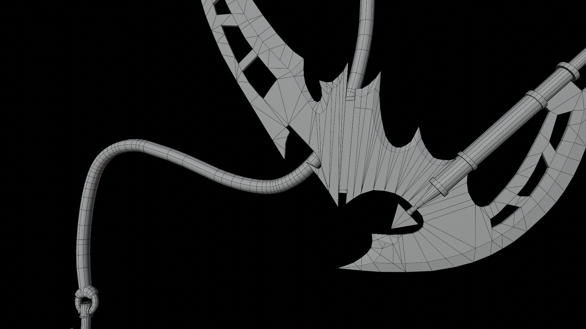 Flail Blade Weapon Game Ready PBR (Rope Version) - 3D Model by Eight Vertex