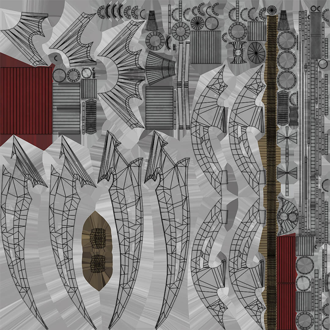 Flail Blade Weapon Game Ready PBR (Rope Version) - 3D Model by Eight Vertex