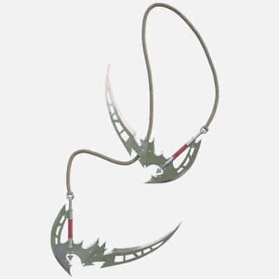 Flail Blade Weapon Game Ready PBR (Rope Version) - 3D Model by Eight Vertex