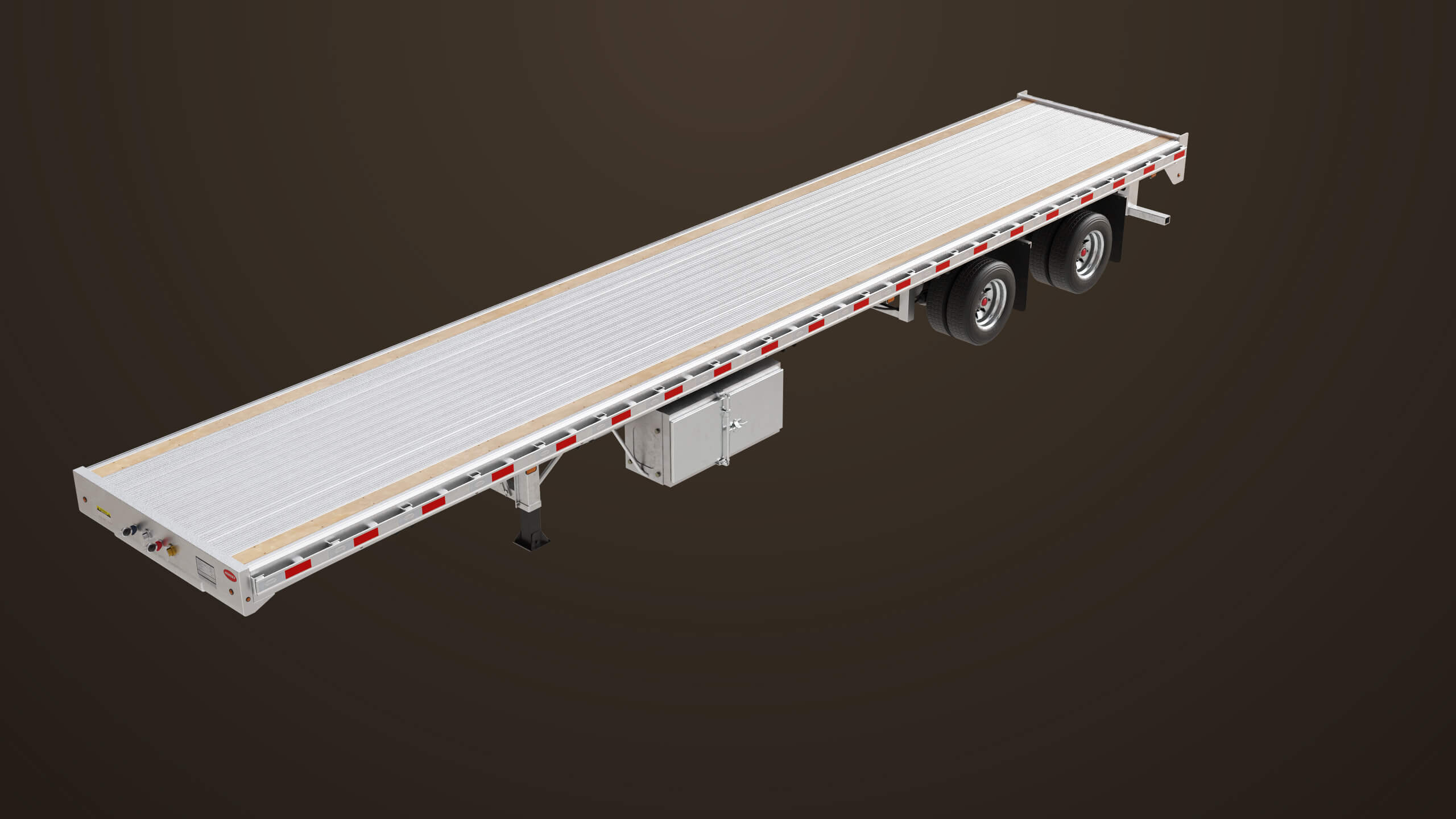 Flat Bed Trailer 05 Heavy Truck All PBR Unity UE Textures - 3D Model by ...