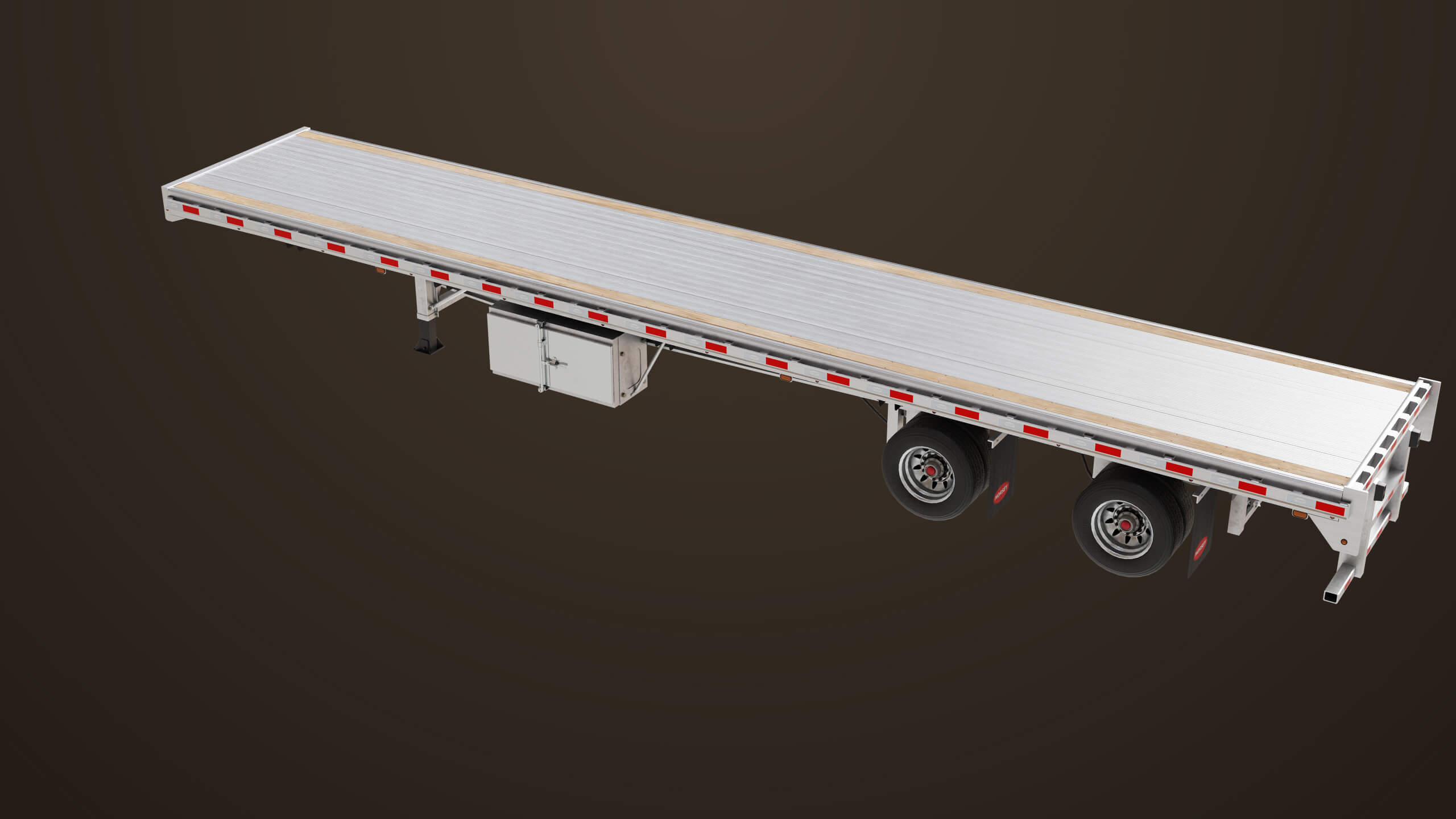 Flat Bed Trailer 05 Heavy Truck All PBR Unity UE Textures - 3D Model by ...