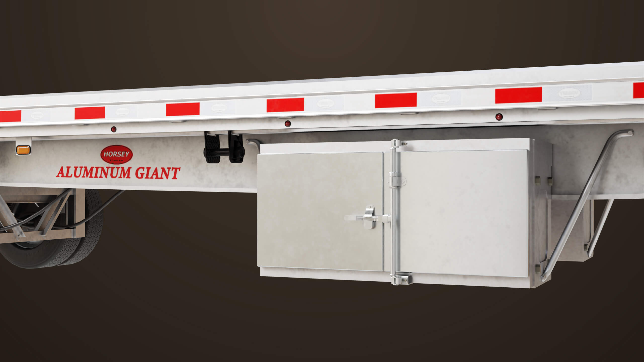 Flat Bed Trailer 05 Heavy Truck All PBR Unity UE Textures - 3D Model by ...