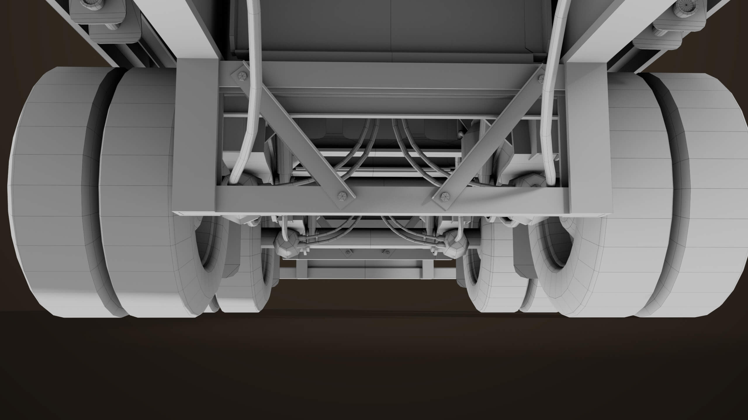 Flat Bed Trailer 05 Heavy Truck All PBR Unity UE Textures - 3D Model by ...