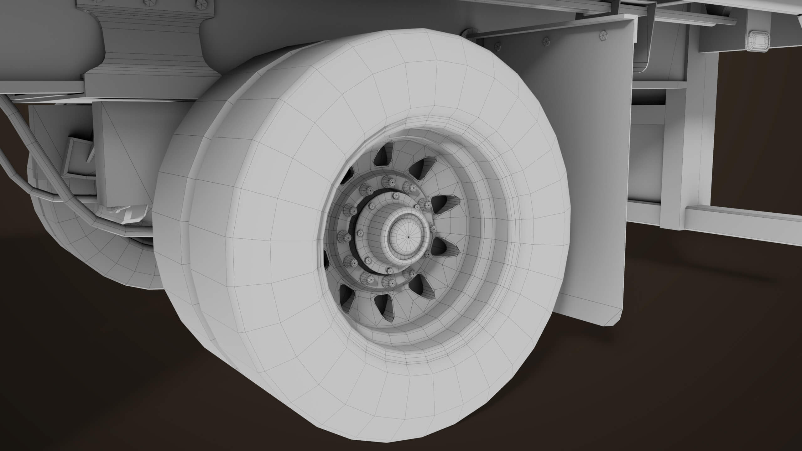 Flat Bed Trailer 05 Heavy Truck All PBR Unity UE Textures - 3D Model by ...