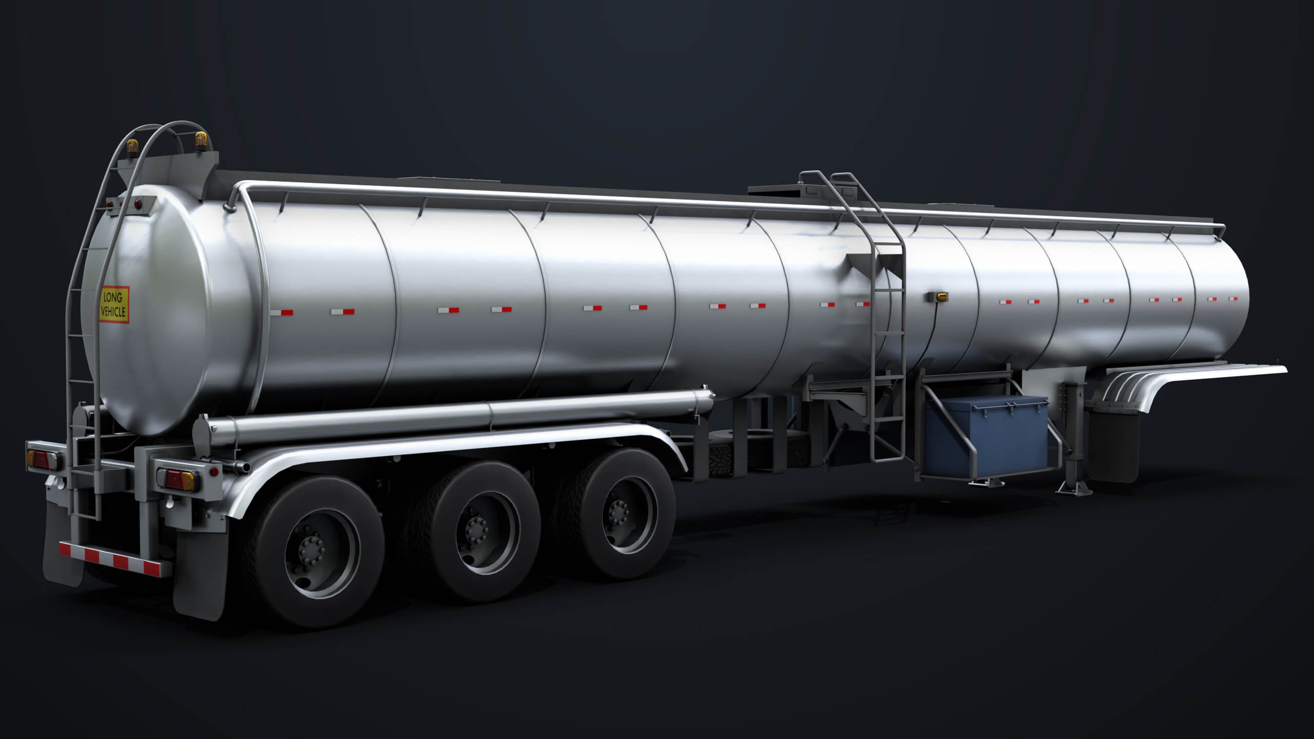Food Tank Trailer 02 for Heavy Truck PBR - 3D Model by Eight Vertex