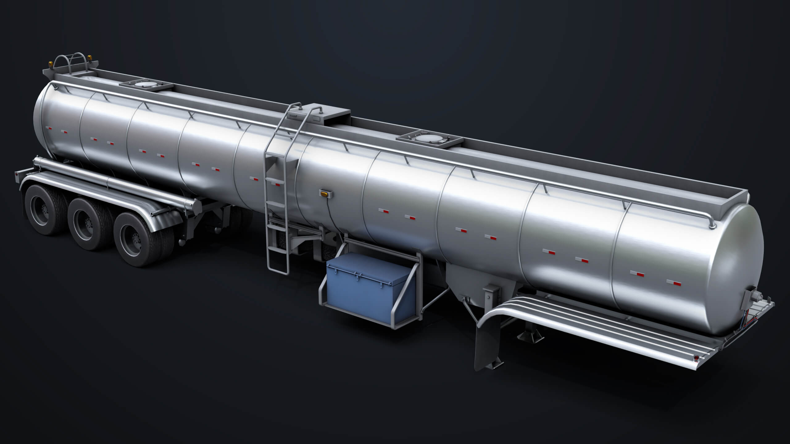 Food Tank Trailer 02 for Heavy Truck PBR - 3D Model by Eight Vertex