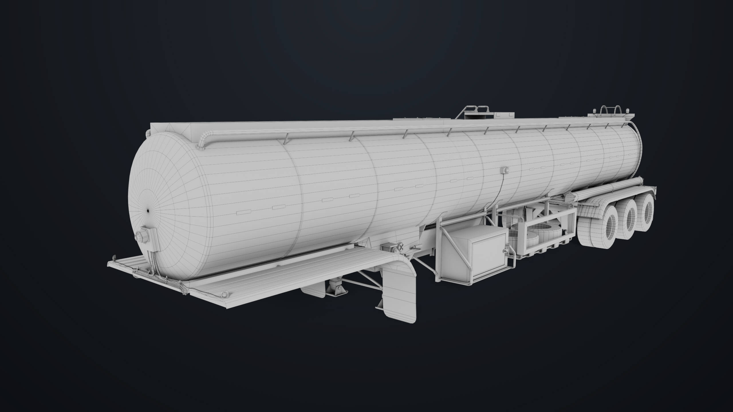 Food Tank Trailer 02 for Heavy Truck PBR - 3D Model by Eight Vertex