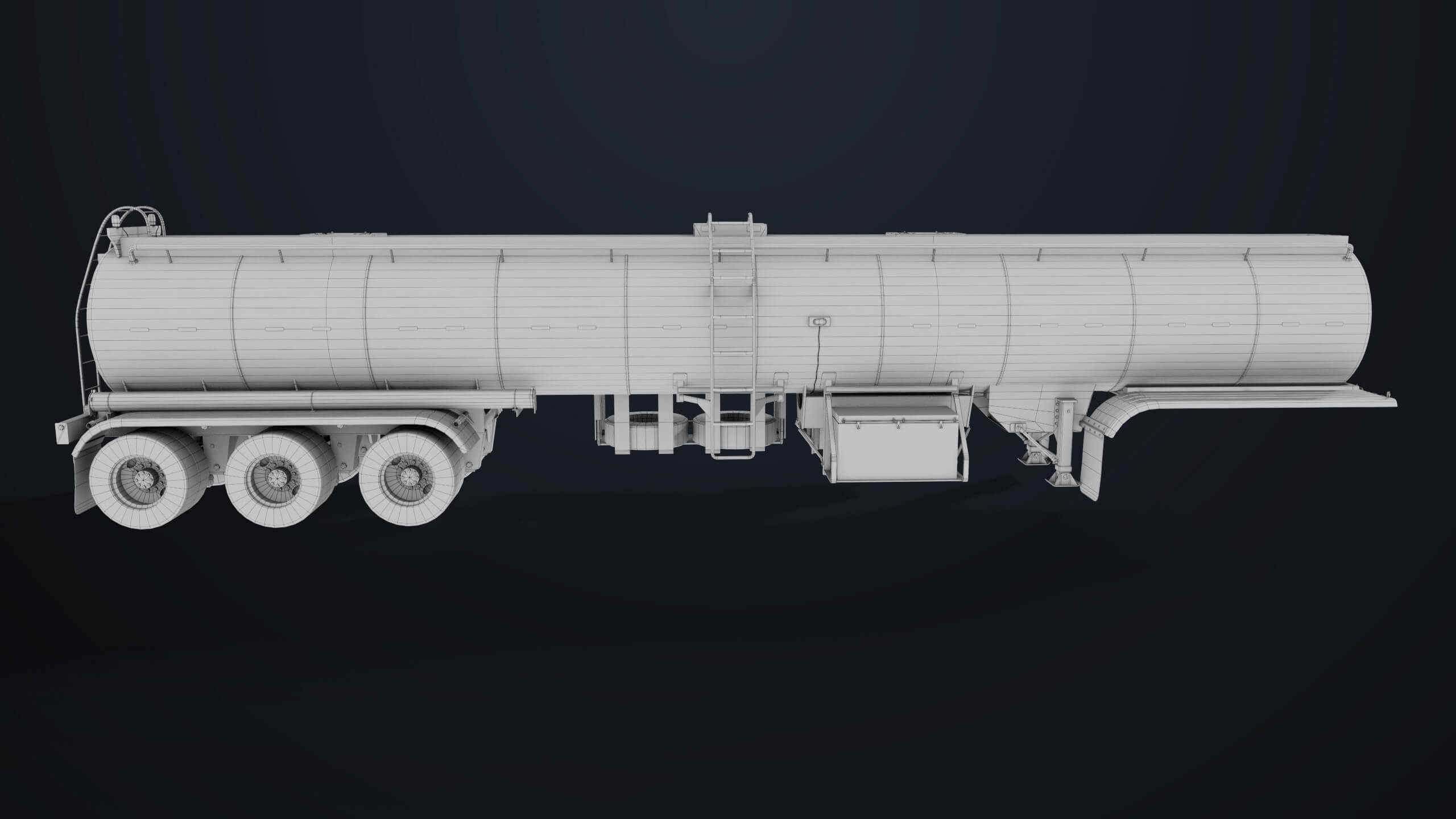 Food Tank Trailer 02 for Heavy Truck PBR - 3D Model by Eight Vertex