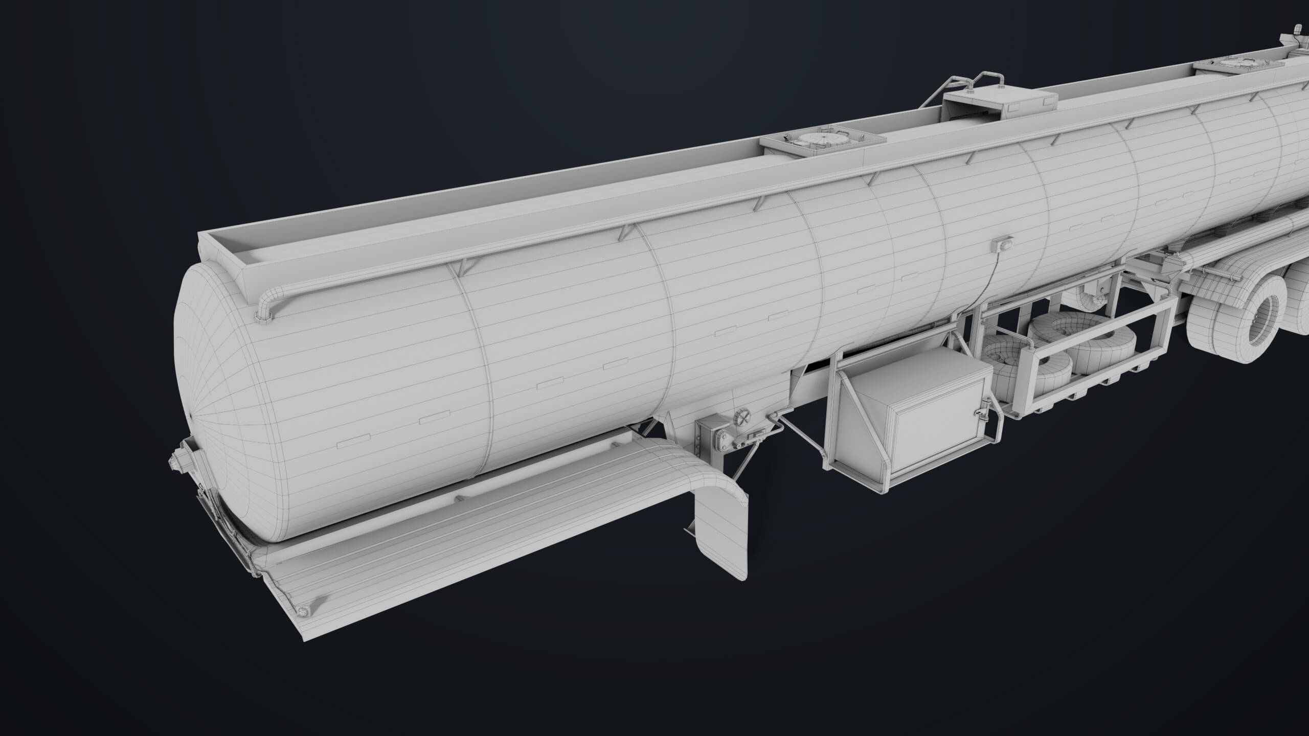 Food Tank Trailer 02 for Heavy Truck PBR - 3D Model by Eight Vertex