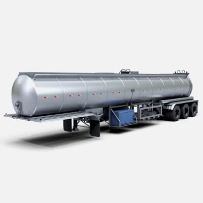 Food Tank Trailer 02 for Heavy Truck PBR - 3D Model by Eight Vertex