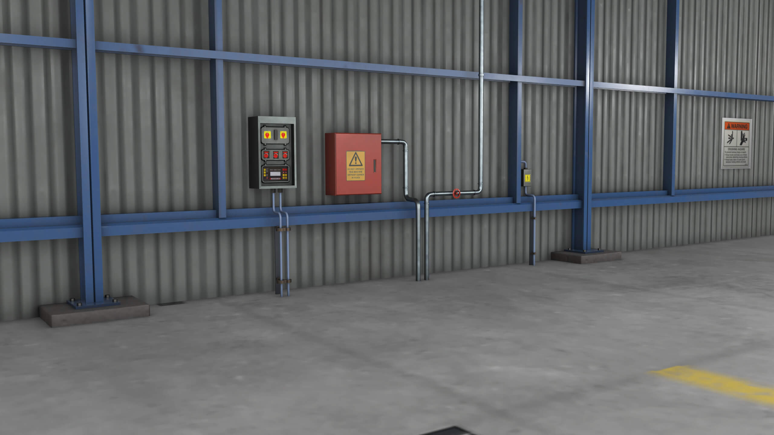 Garage Interior 01 All PBR Unity UE Textures Included - 3D Model by ...