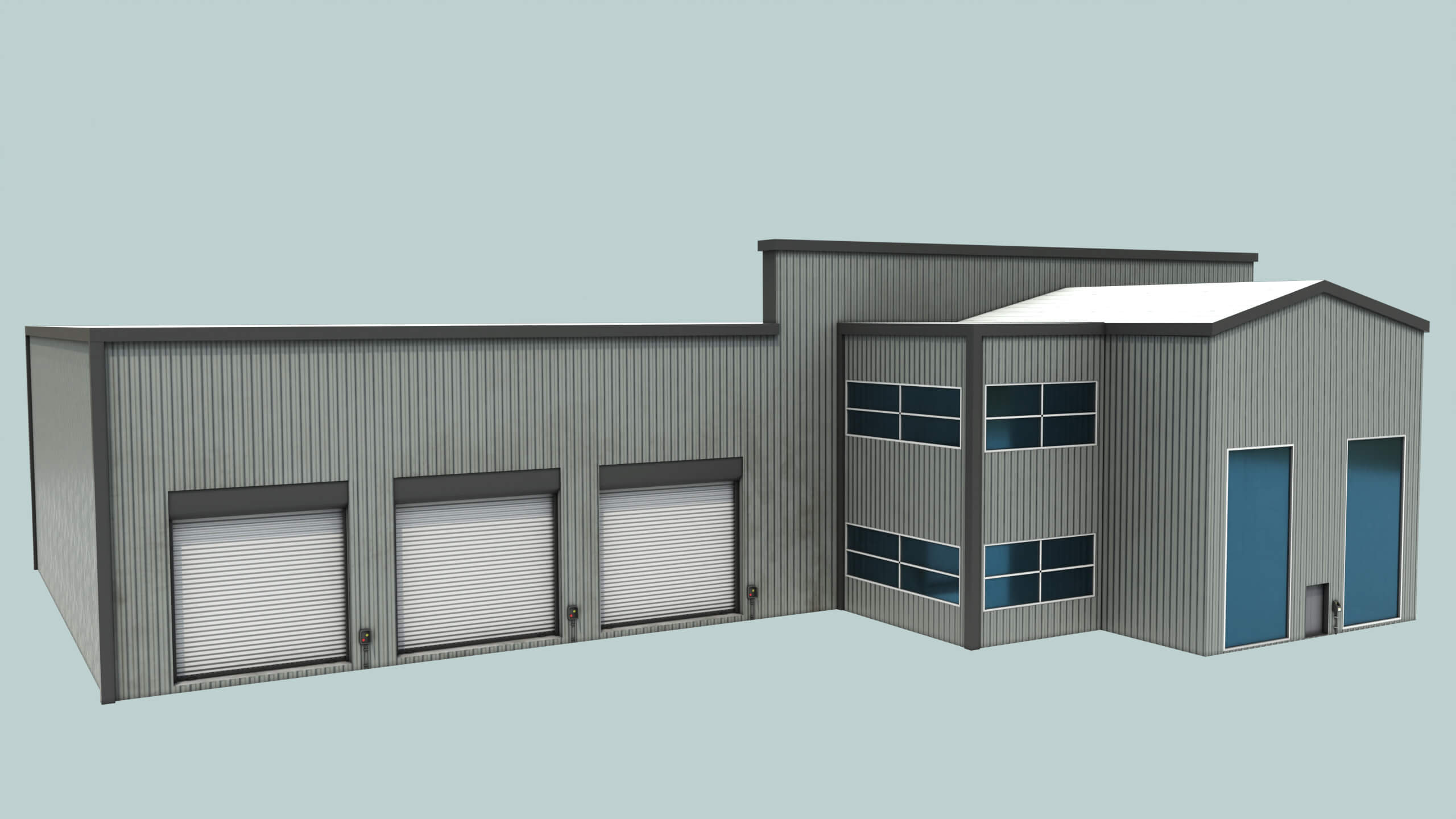 Garage Interior 01 All PBR Unity UE Textures Included - 3D Model by ...