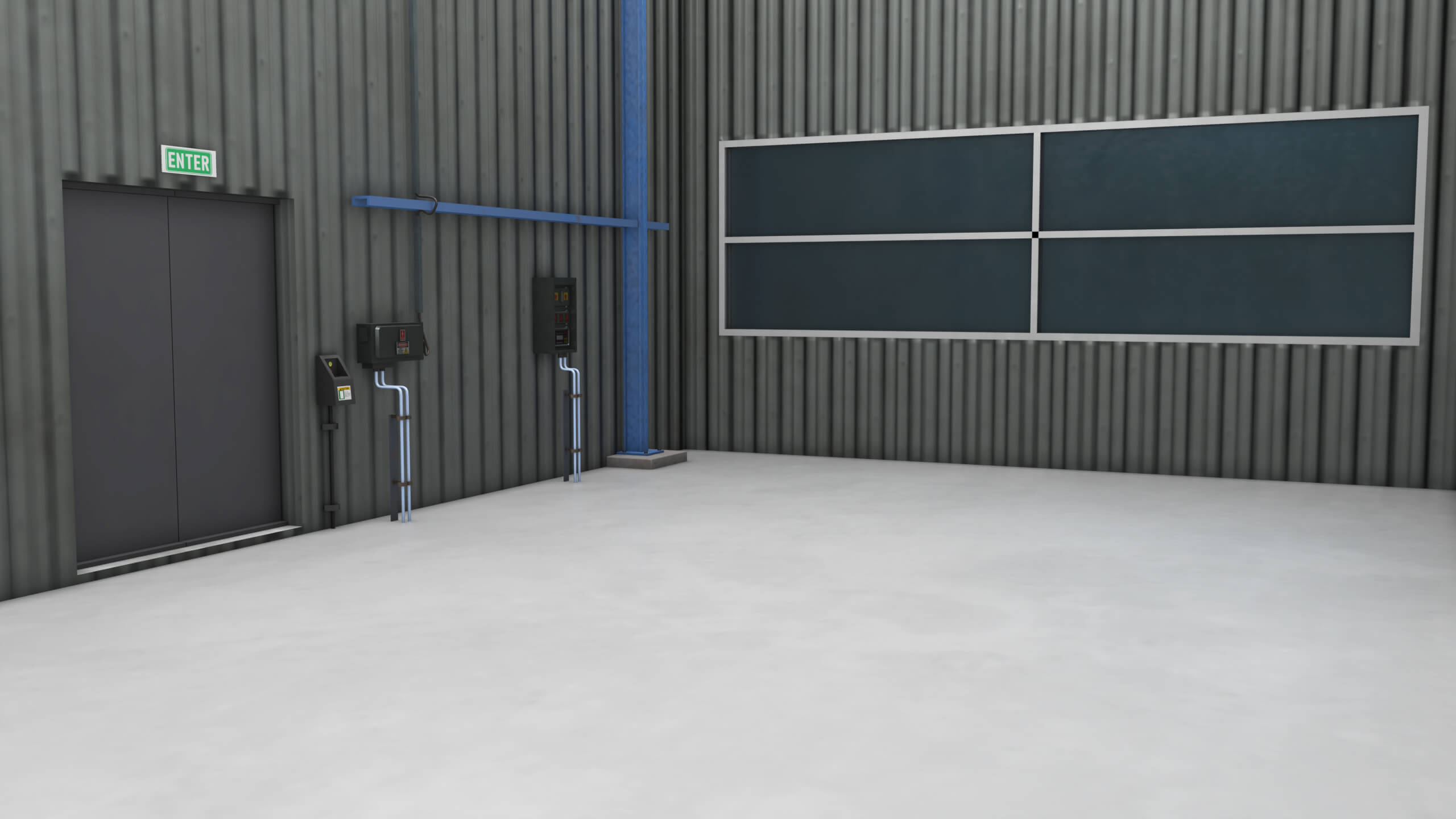 Garage Interior 01 All PBR Unity UE Textures Included - 3D Model by ...