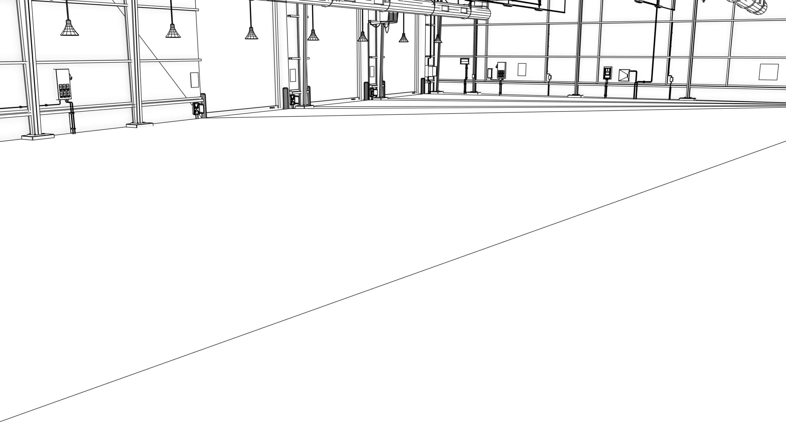 Garage Interior 01 All PBR Unity UE Textures Included - 3D Model by ...