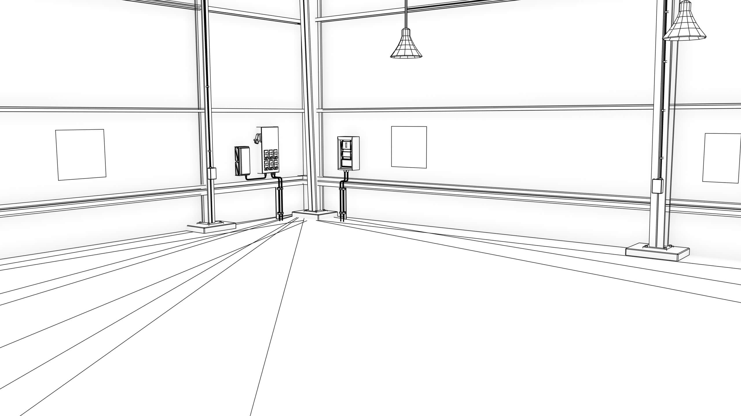 Garage Interior 01 All PBR Unity UE Textures Included - 3D Model by ...