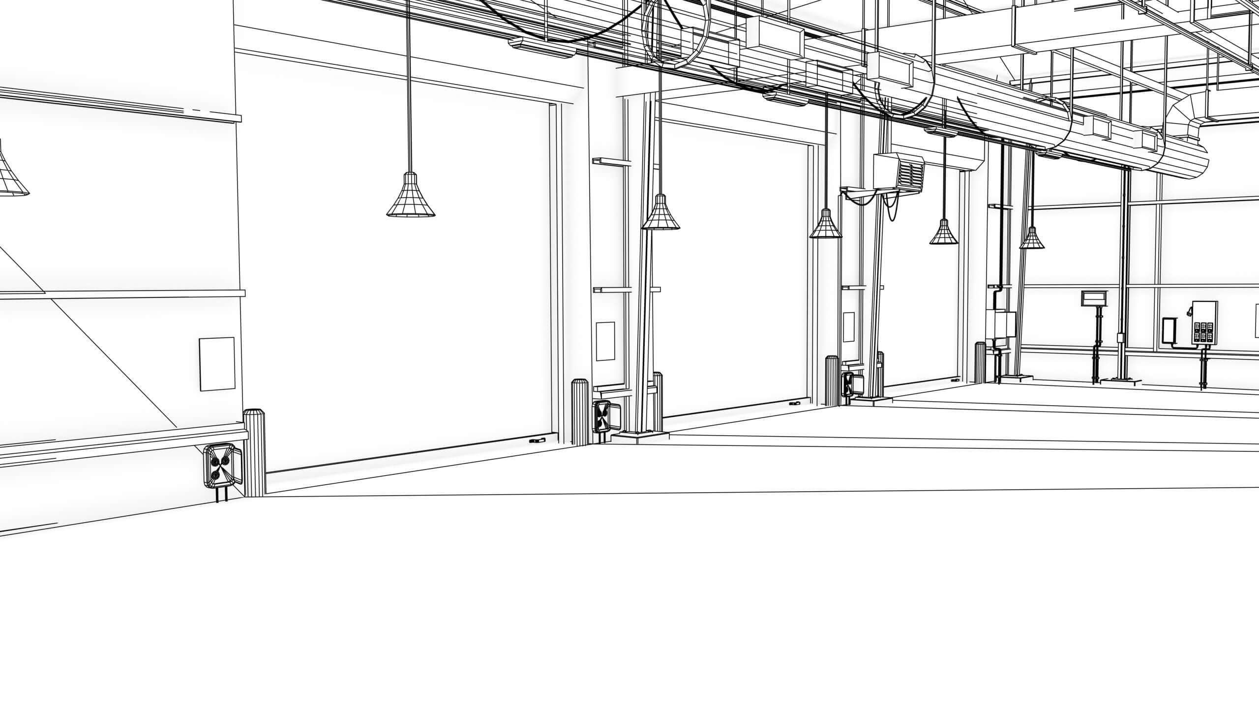 Garage Interior 01 All PBR Unity UE Textures Included - 3D Model by ...