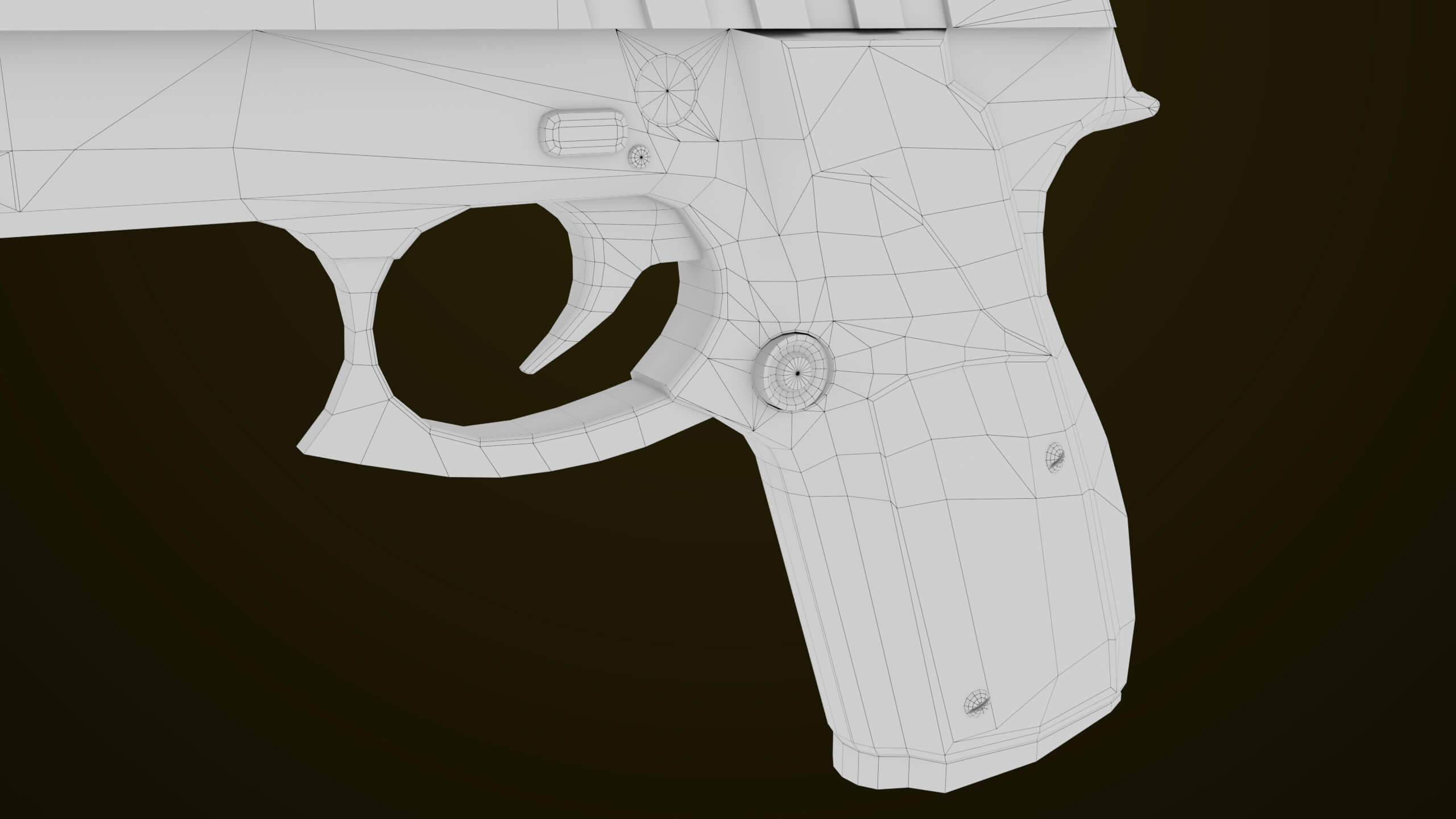 Golden Pistol 01 All PBR Unity UE Textures Included - 3D Model by Eight ...