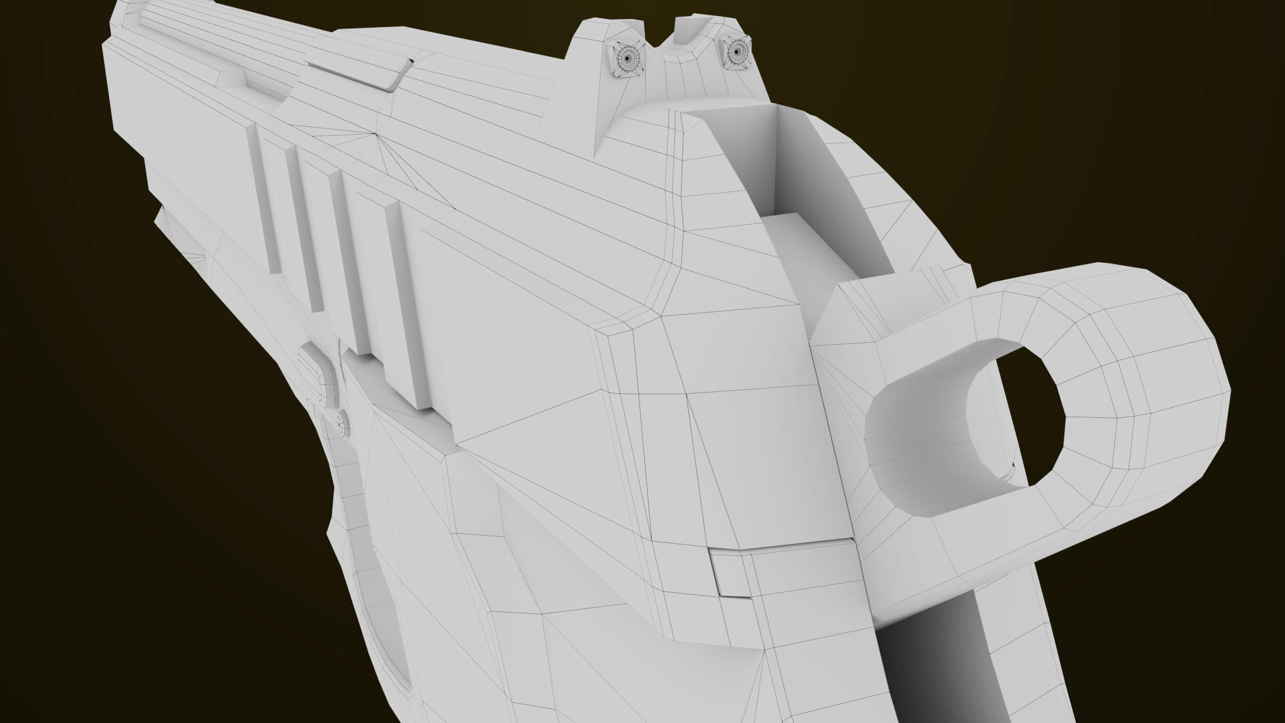 Golden Pistol 01 All PBR Unity UE Textures Included - 3D Model by Eight ...