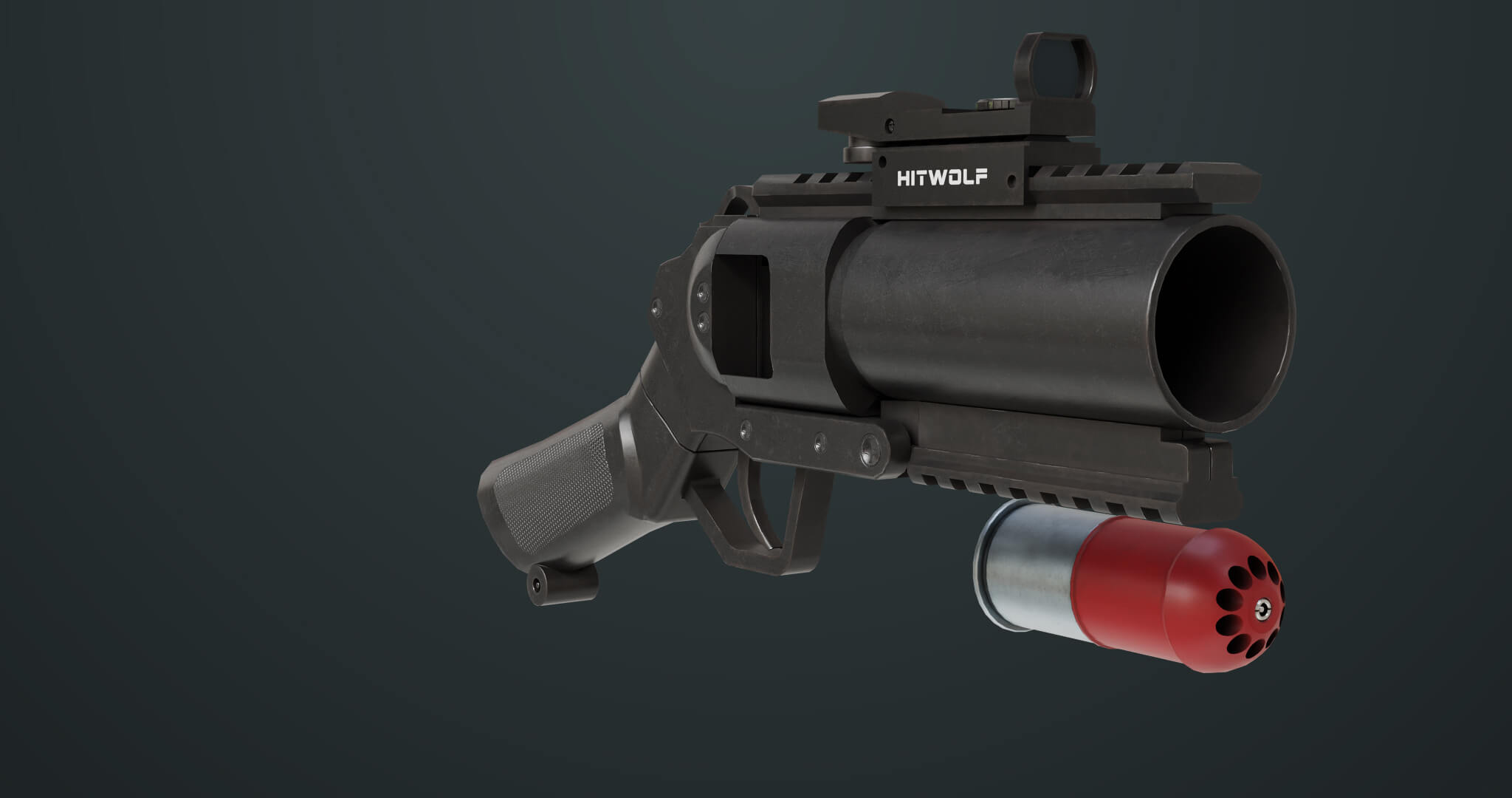 Grenade Launcher 07 All PBR Unity UE Textures - 3D Model by Eight Vertex