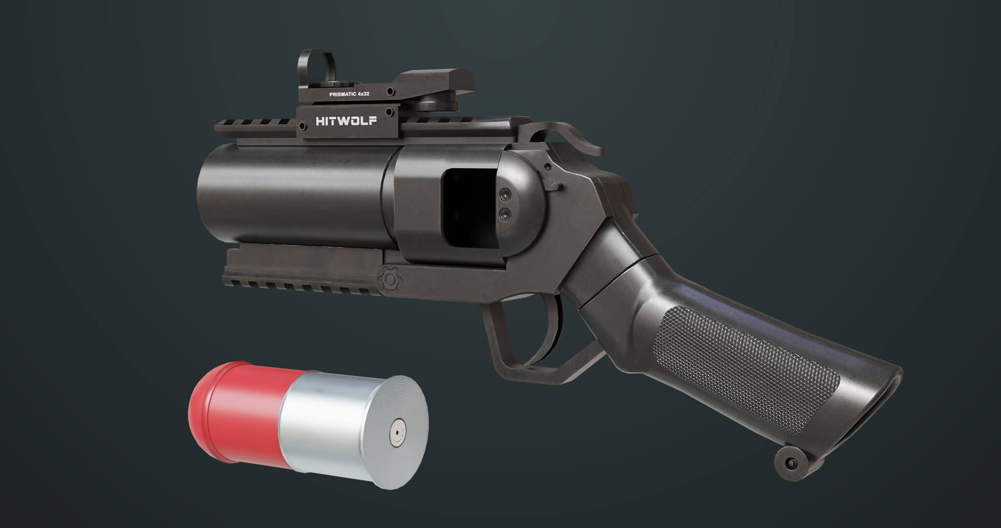 Grenade Launcher 07 All PBR Unity UE Textures - 3D Model by Eight Vertex