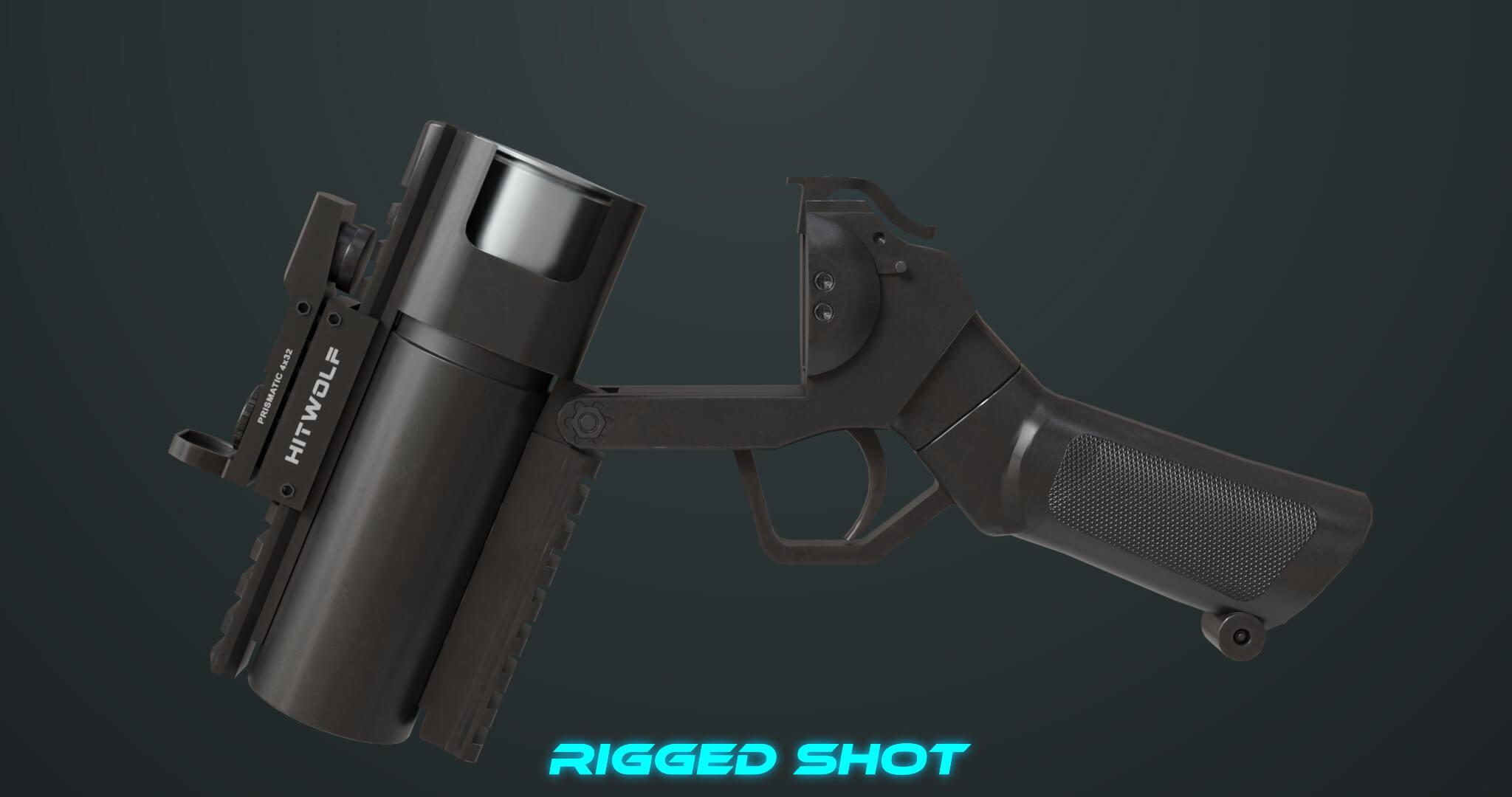 Grenade Launcher 07 All PBR Unity UE Textures - 3D Model by Eight Vertex