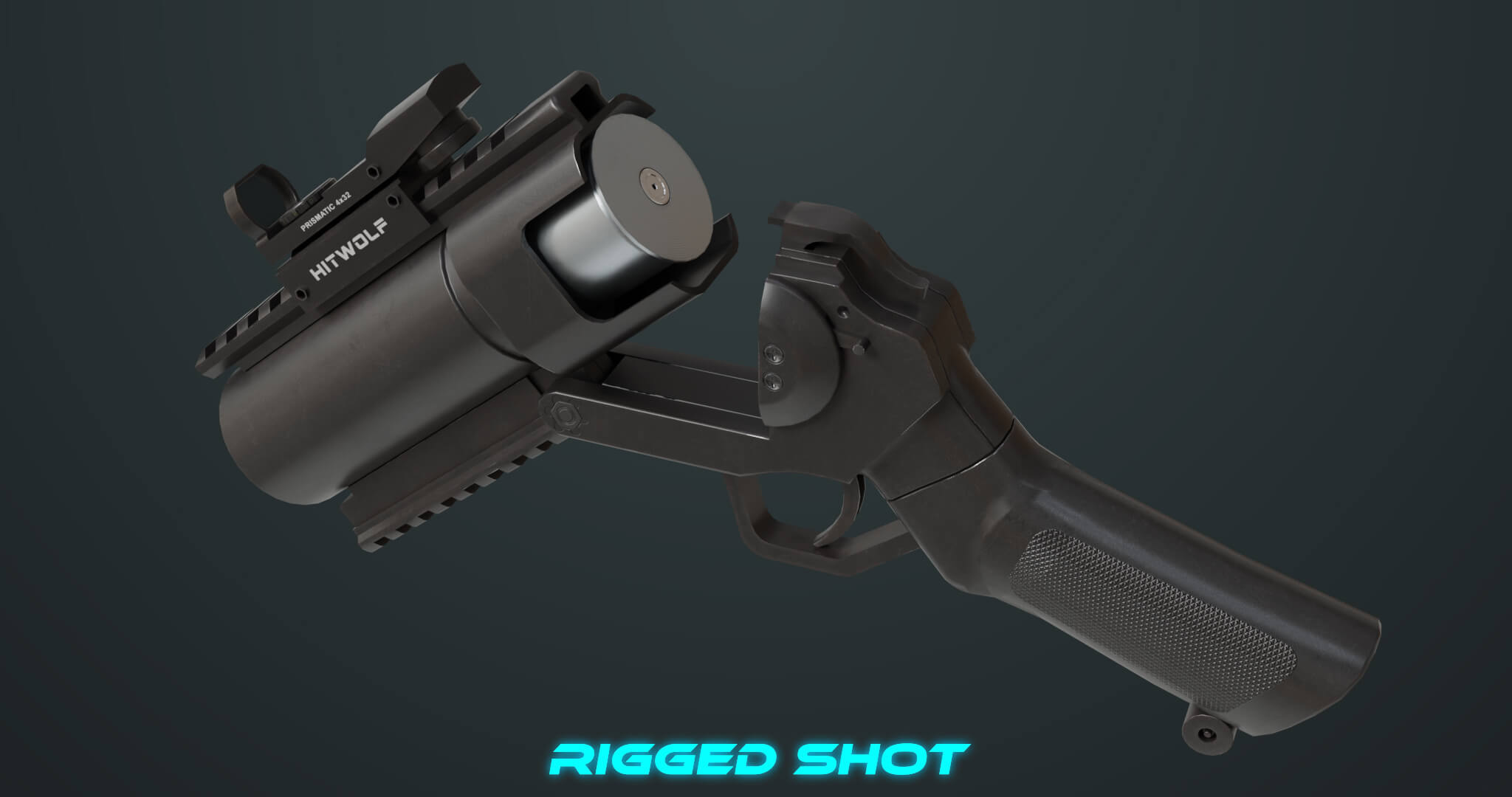 Grenade Launcher 07 All PBR Unity UE Textures - 3D Model by Eight Vertex