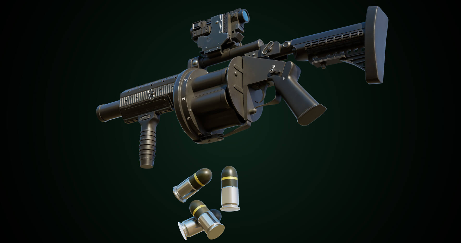Collection of Grenade Launcher Gun All PBR Unity UE Textures by Eight ...