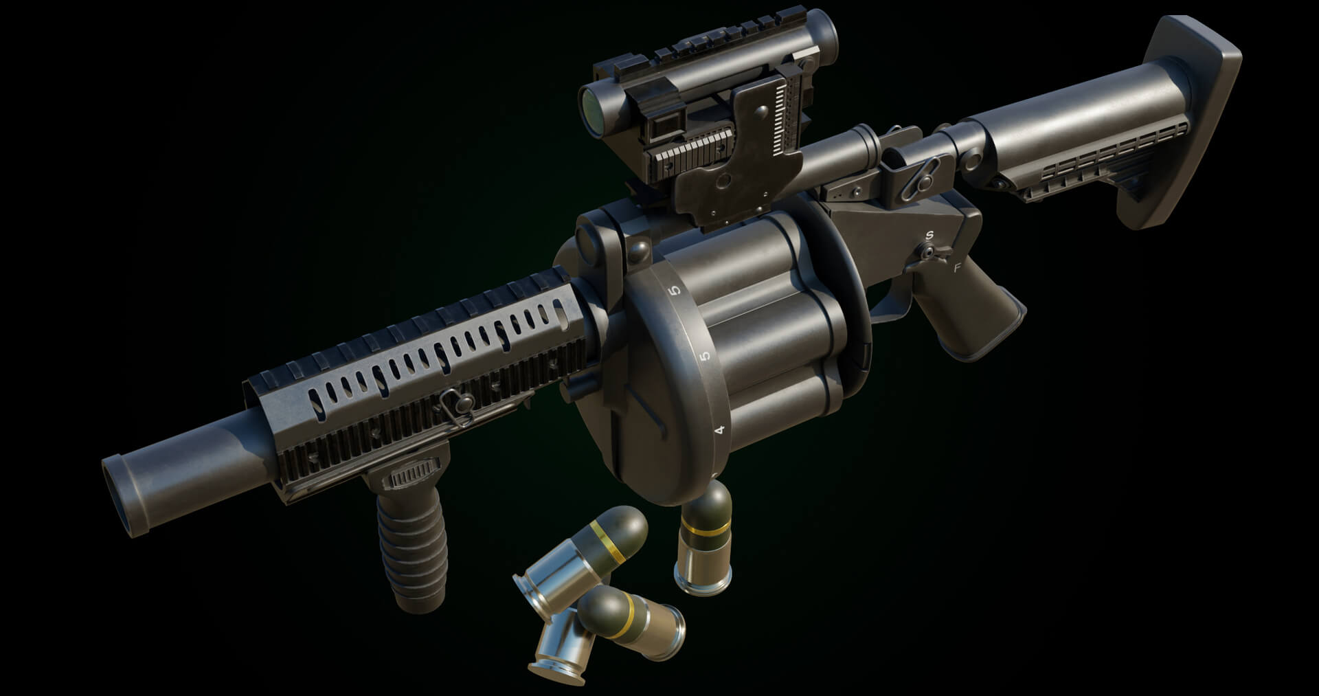 Collection of Grenade Launcher Gun All PBR Unity UE Textures by Eight ...