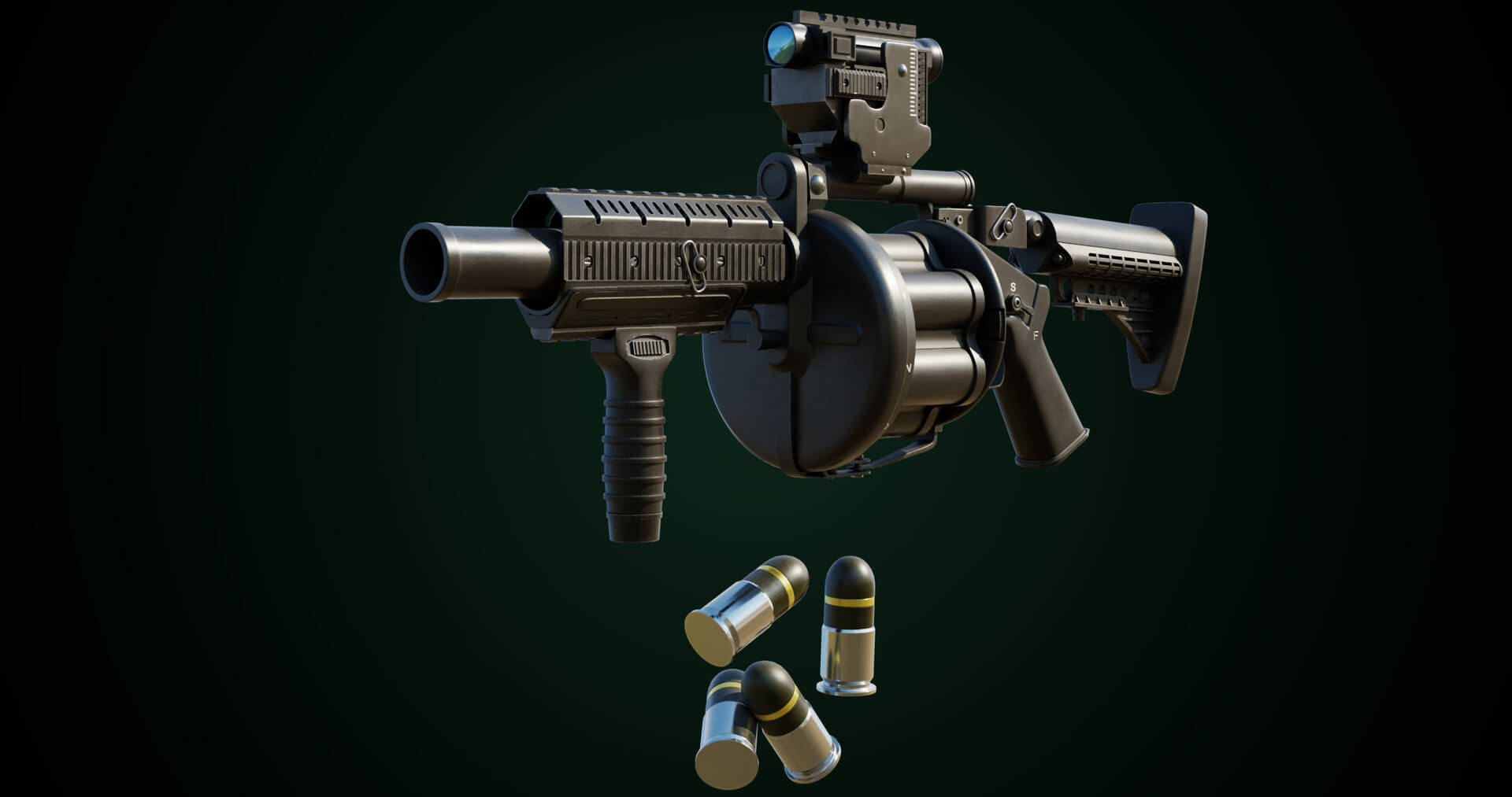 Collection of Grenade Launcher Gun All PBR Unity UE Textures by Eight ...