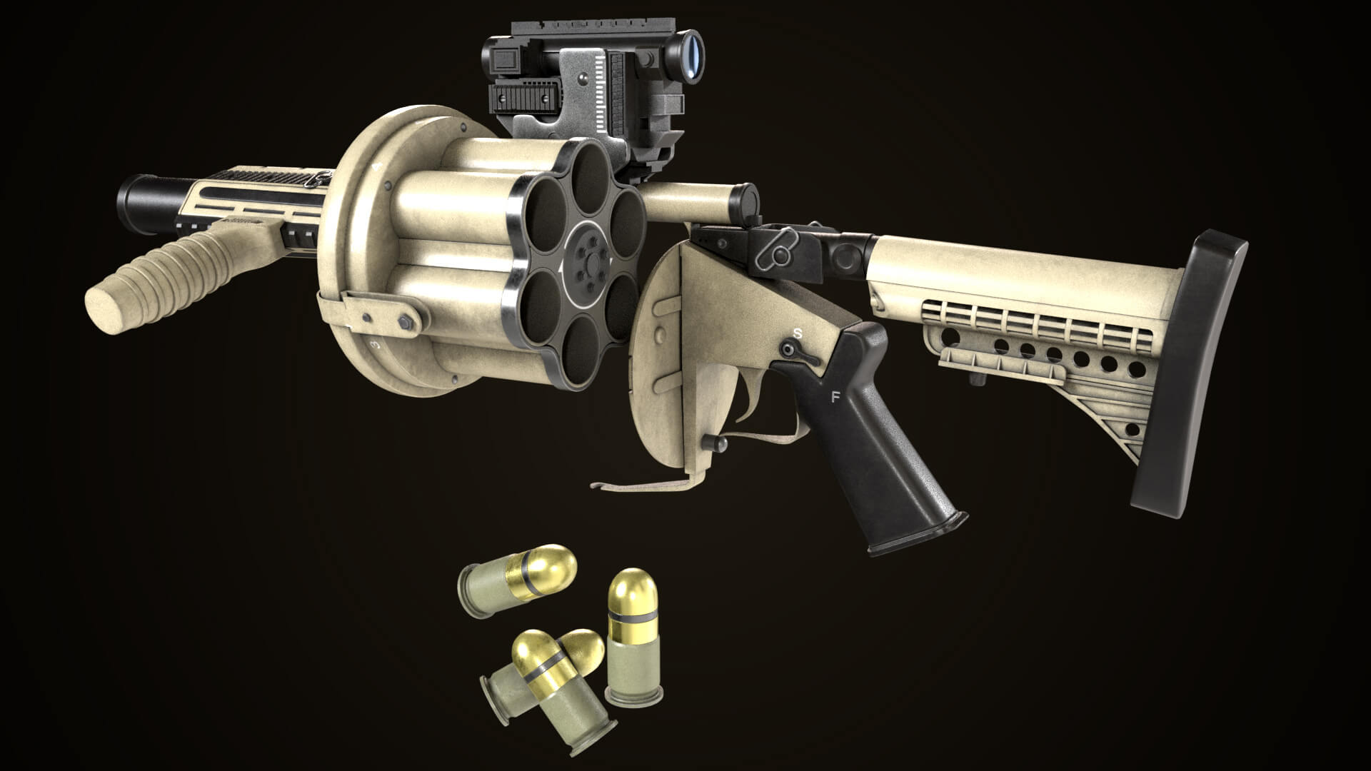 Collection of Grenade Launcher Gun All PBR Unity UE Textures by Eight ...