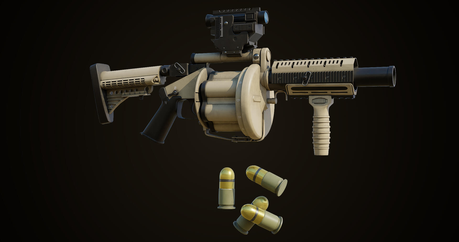 Collection of Grenade Launcher Gun All PBR Unity UE Textures by Eight ...