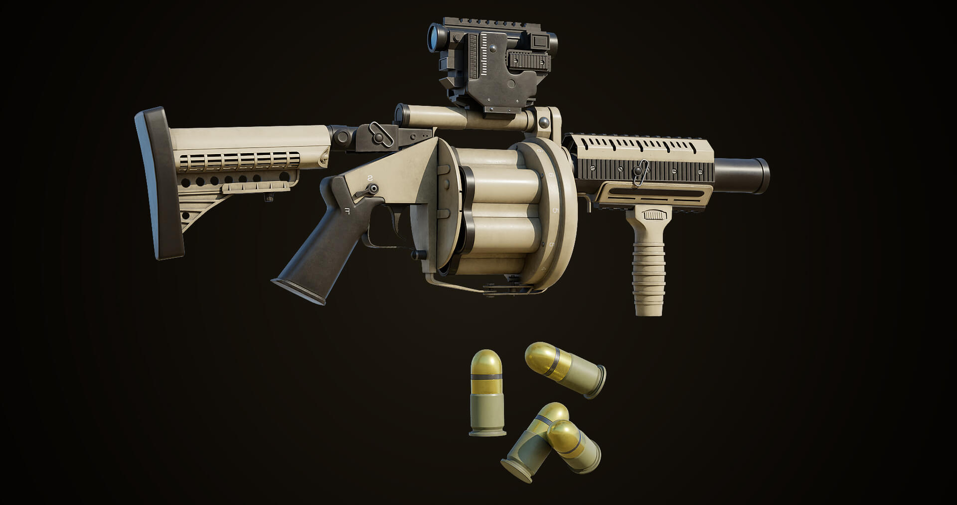 Collection of Grenade Launcher Gun All PBR Unity UE Textures by Eight ...
