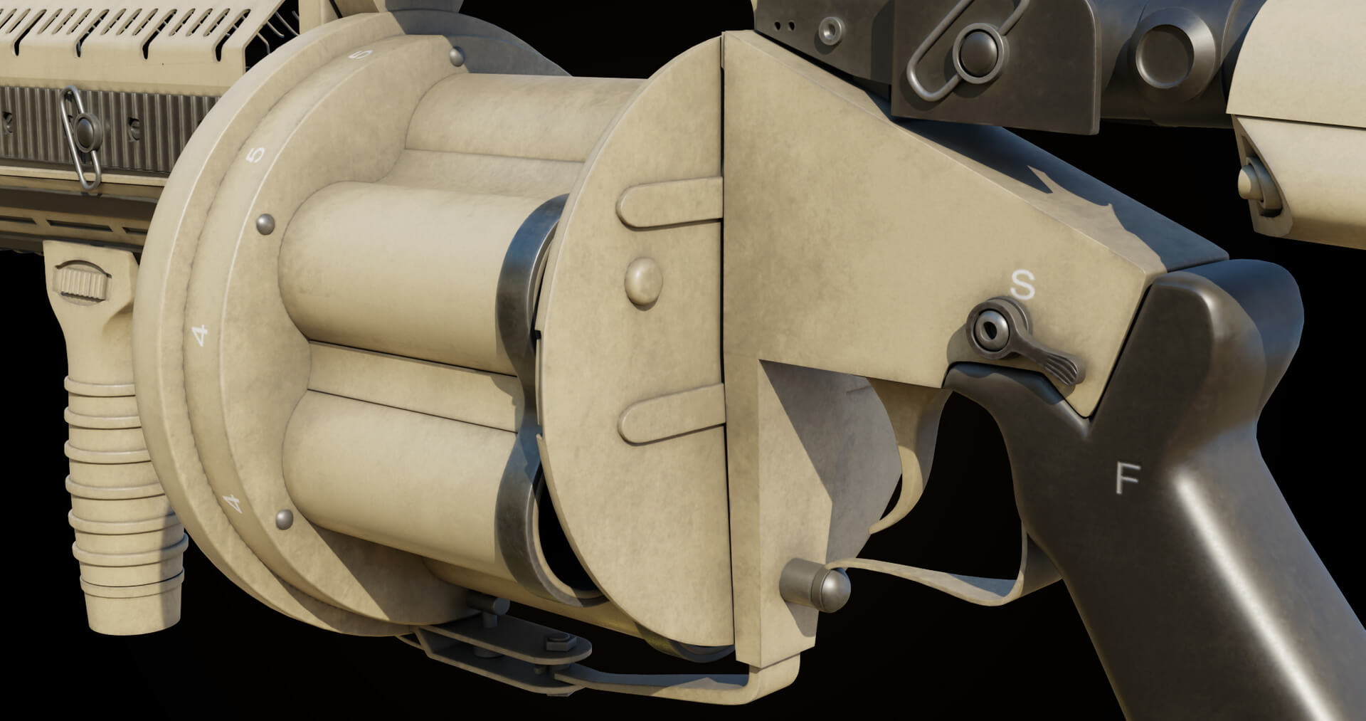 Collection of Grenade Launcher Gun All PBR Unity UE Textures by Eight ...