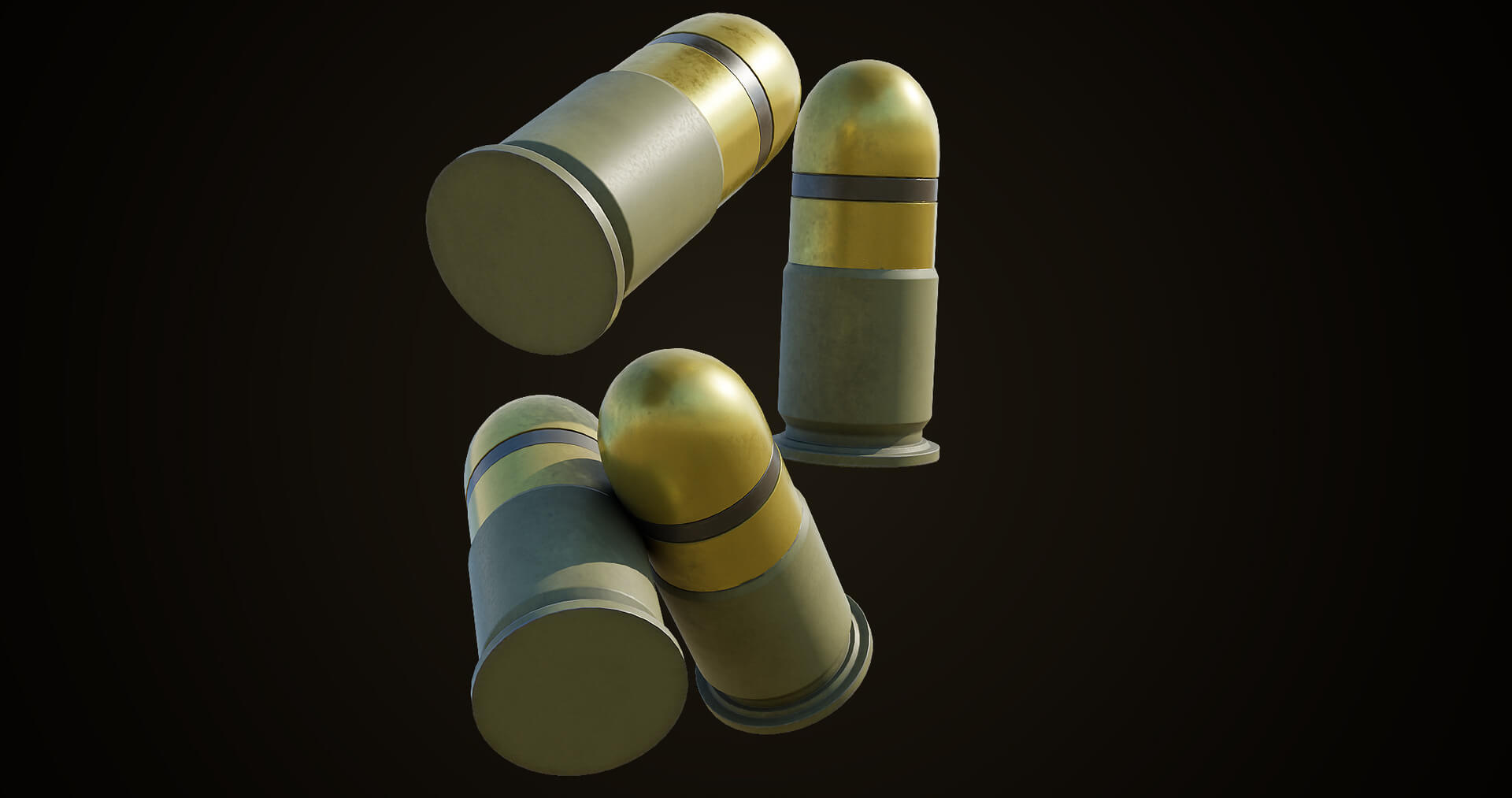 Grenade Launcher Gun PBR Unity UE V-Ray Textures Sandle 3D Model by Eight Vertex