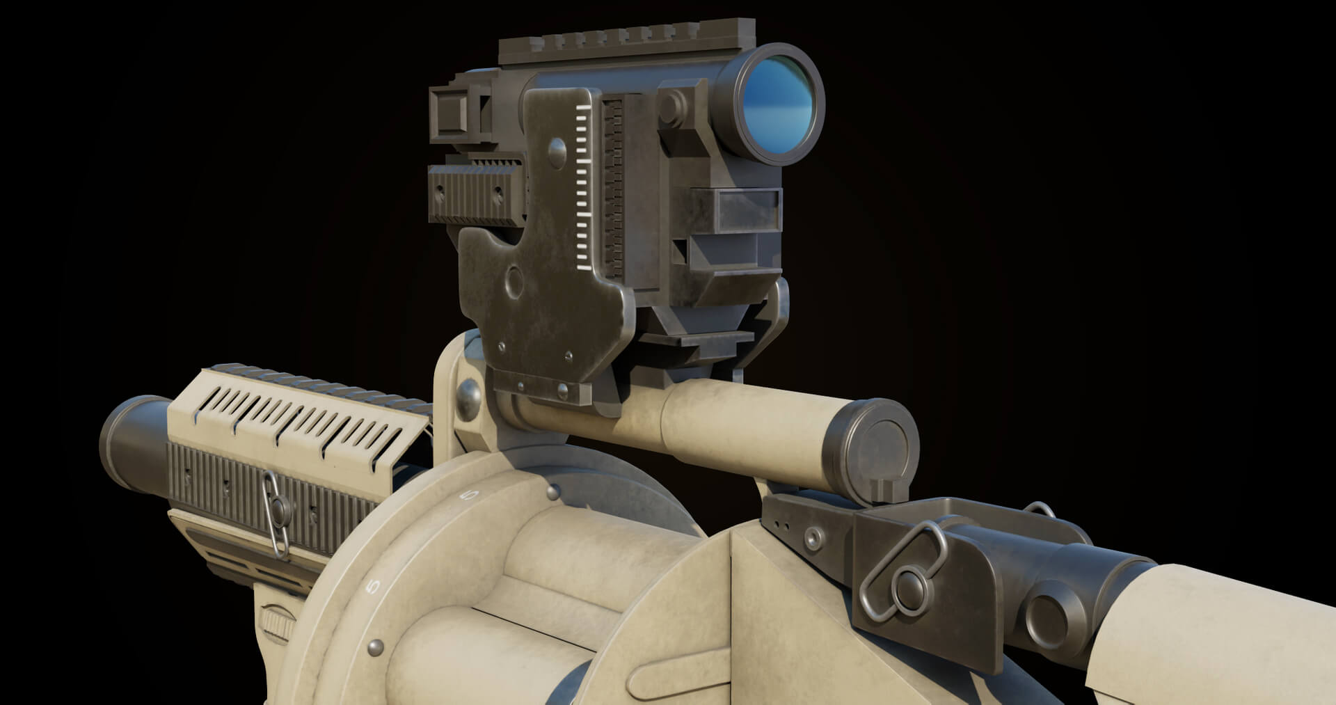 Collection of Grenade Launcher Gun All PBR Unity UE Textures by Eight Vertex