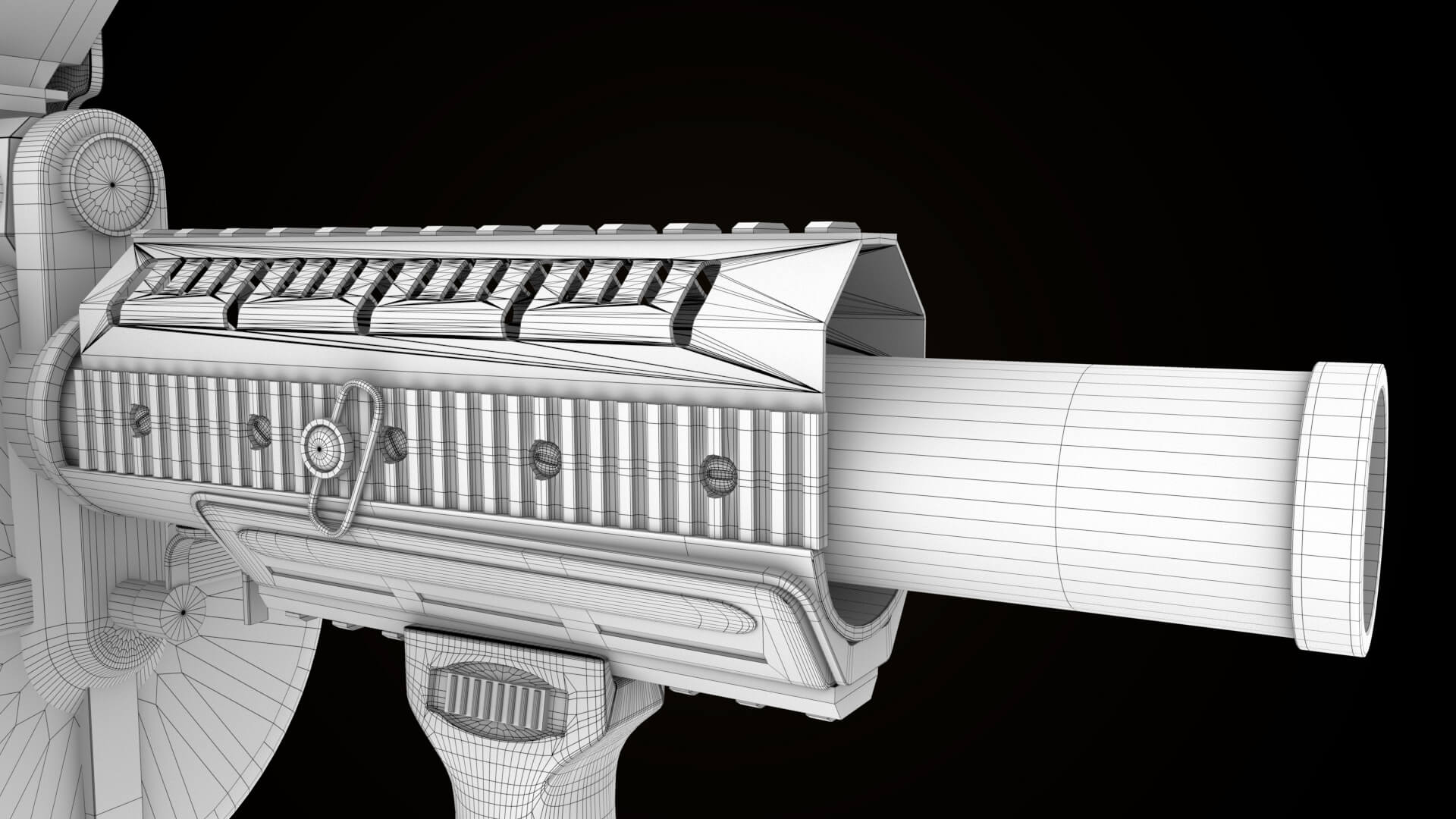 Grenade Launcher Gun PBR Unity UE V-Ray Textures Sandle 3D Model by ...